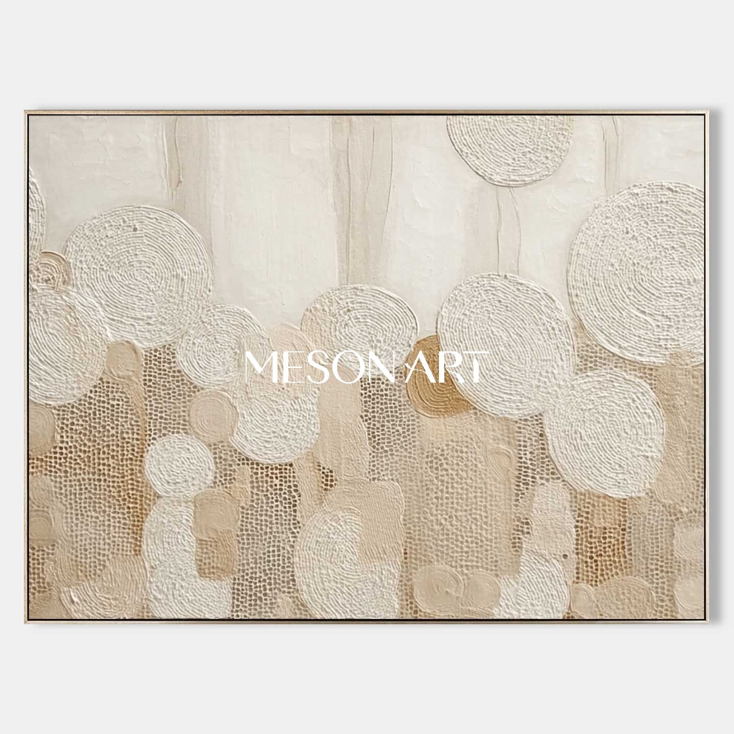 Beige Bohemian Framed Art – Perfect for Living Room and Bedrooms