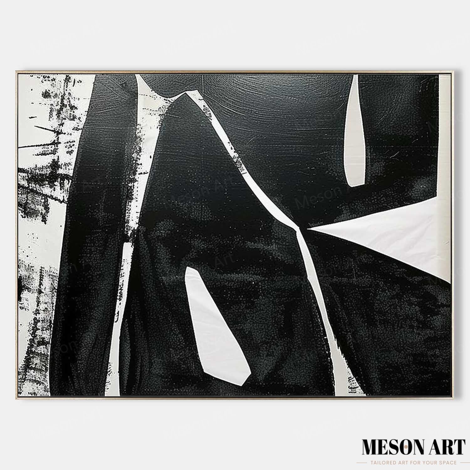 Large Black And White Minimalist Art For Sale Black And White Art On