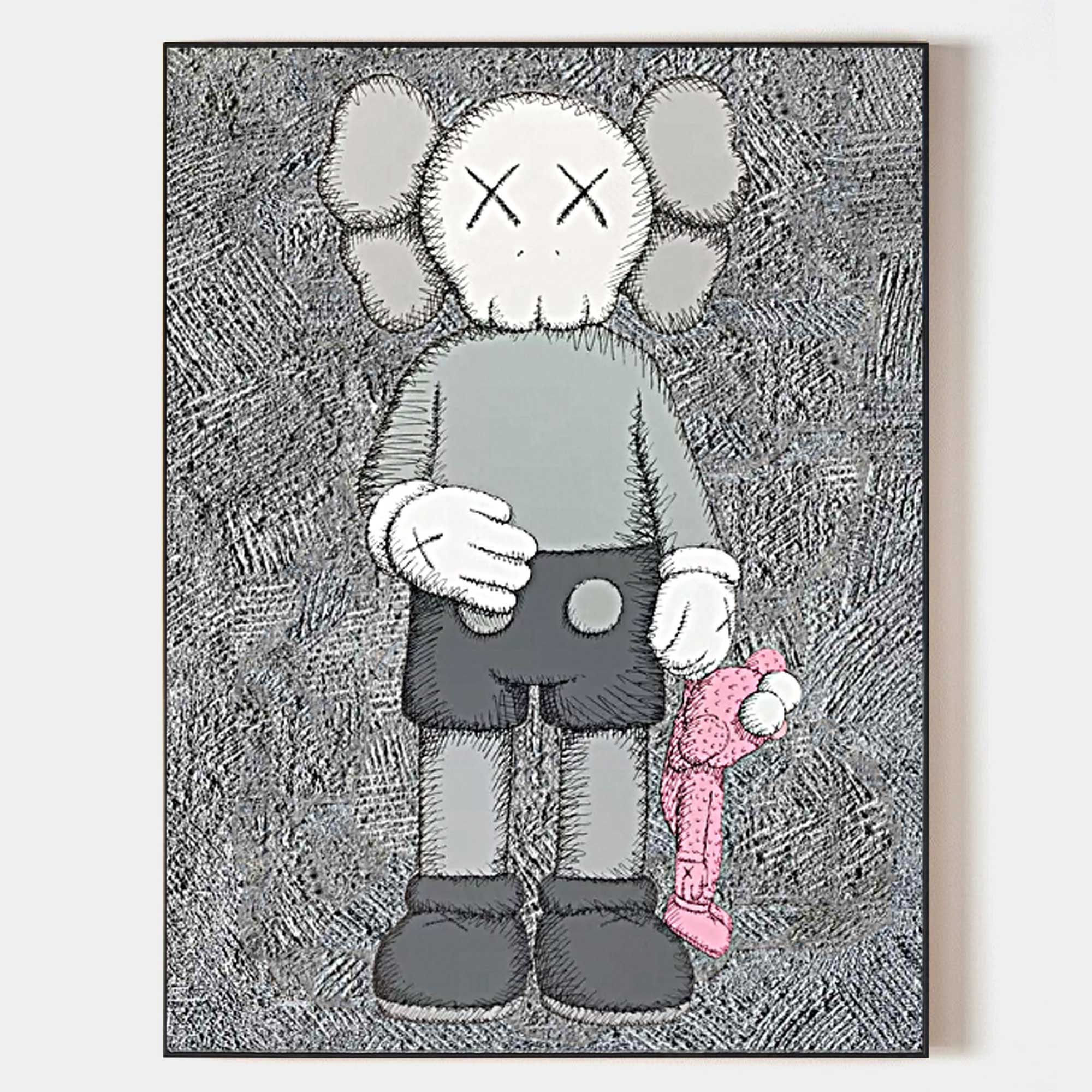 Large KAWS Wall Art KAWS Canvas Art KAWS Artwork KAWS Figure Paintings KAWS Paintings for Sale