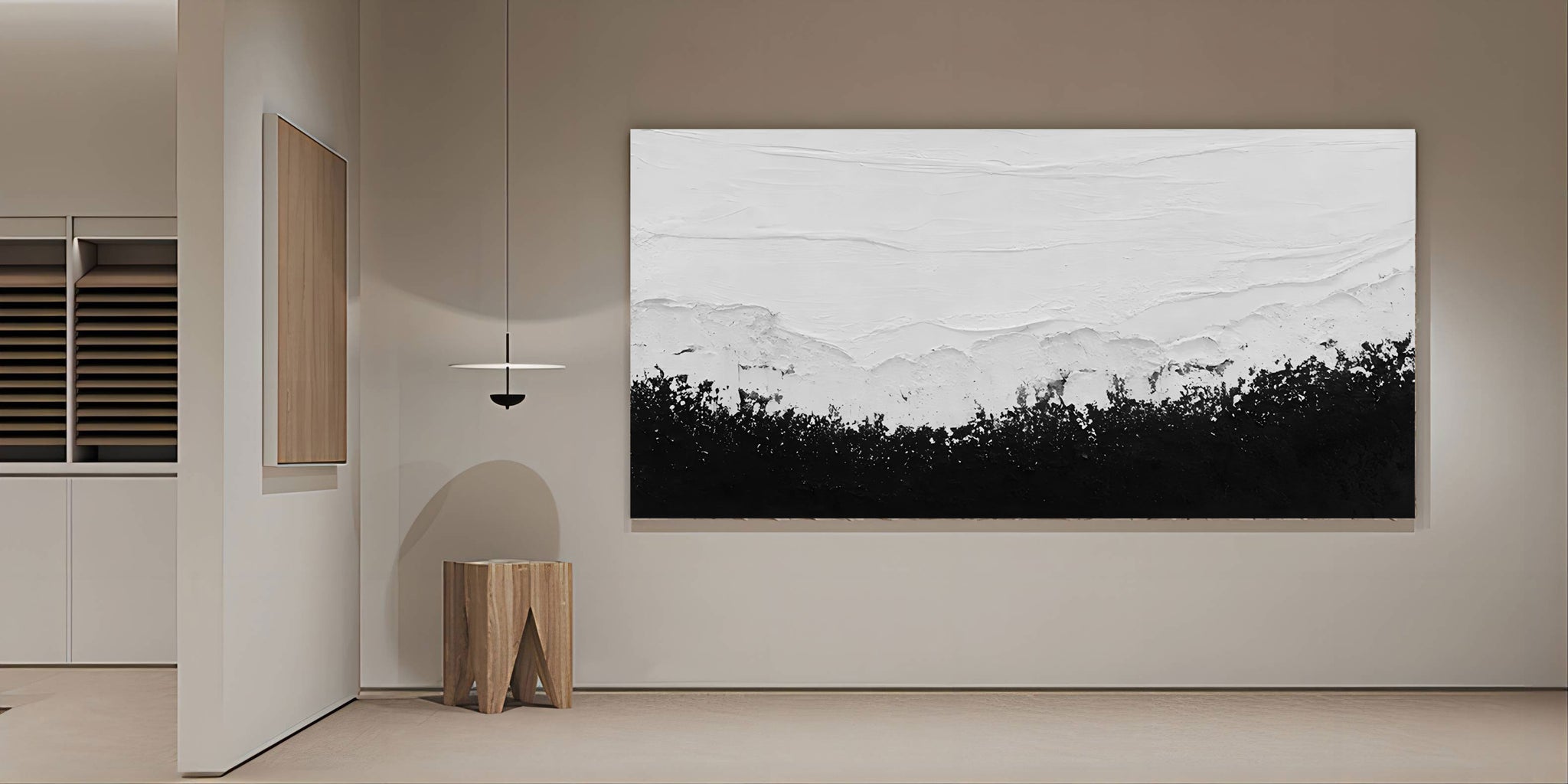 Abstract Canvas Oil Painting Modern Abstract Art Wall Abstract Plaster ...