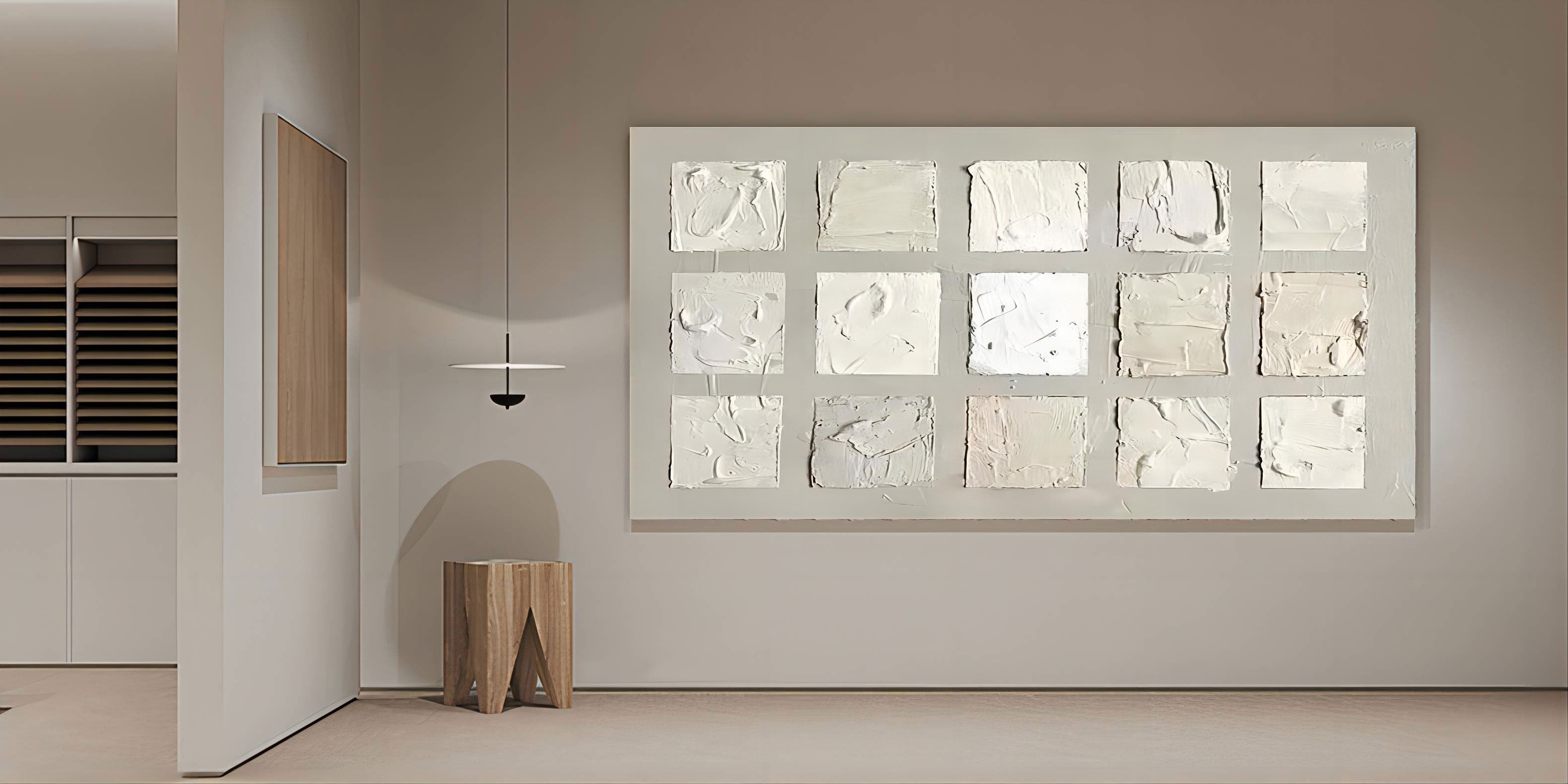 Gray Abstract Oil Painting Gray 3D Abstract Wall Decor Painting Gray ...