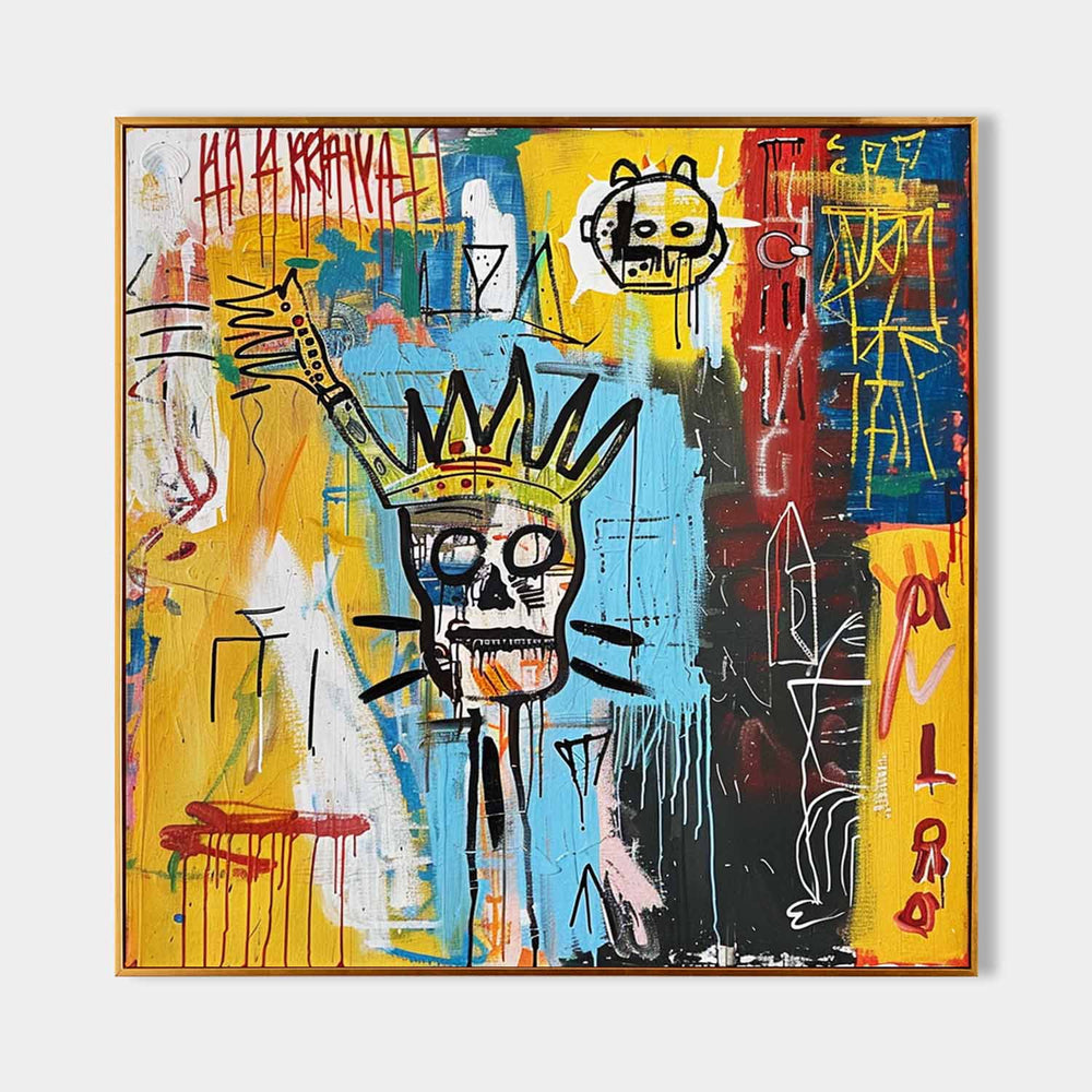Basquiat Artist Basquiat Abstract Art for Sale Cool Skull Graffiti ...