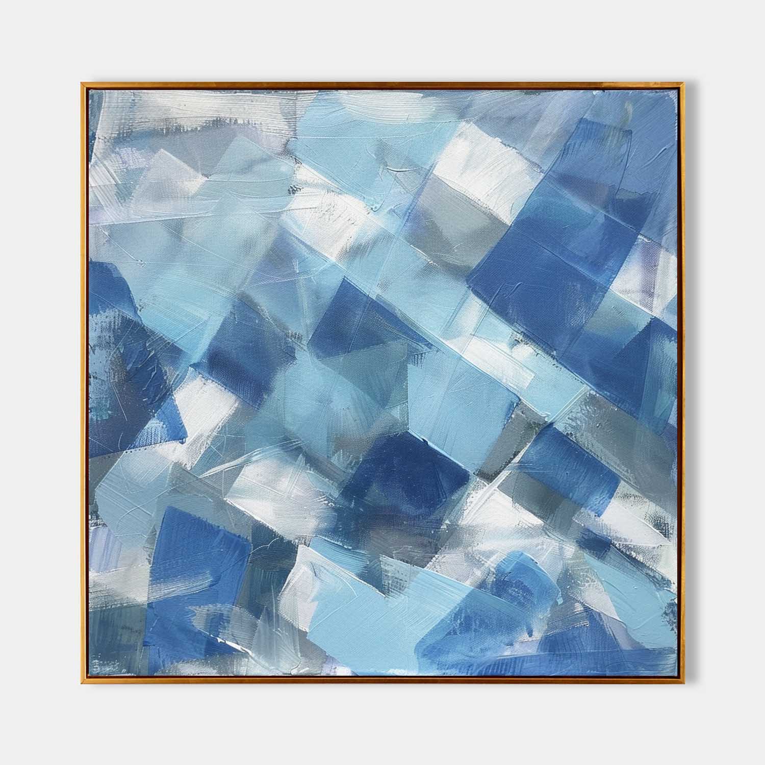 Light Blue and White Abstract Art Light Blue and White Paintings Blue ...