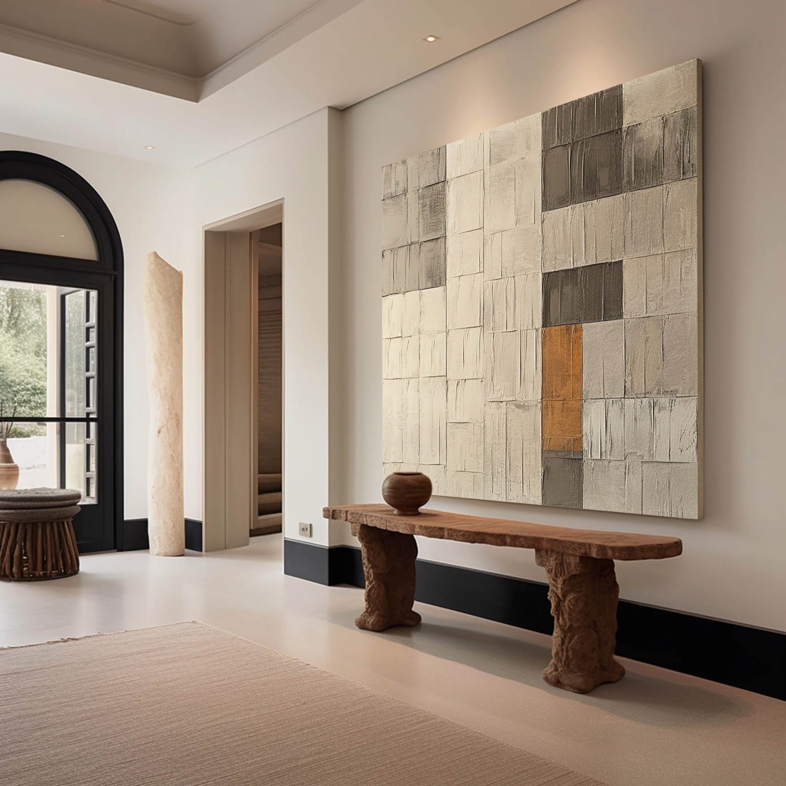 Large Earthy And Brown Minimalist Wall Art Earthy Abstract Art On ...