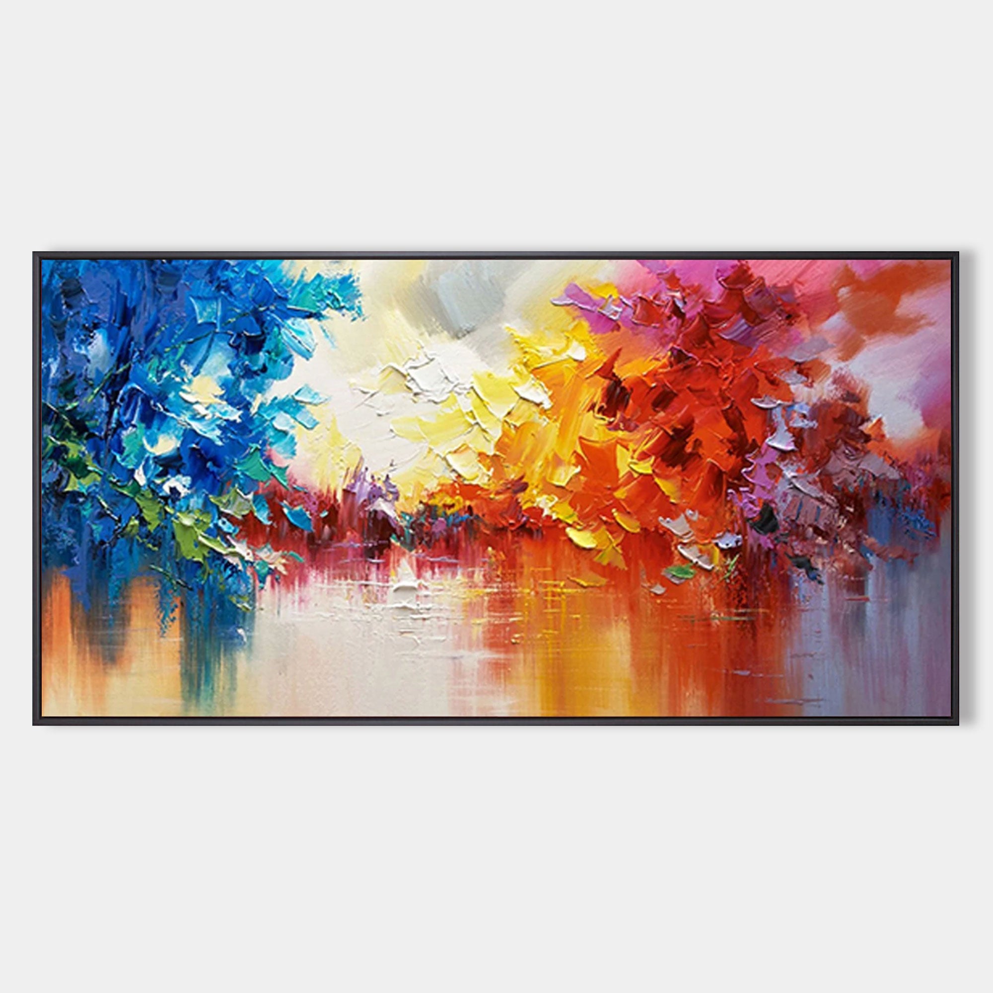 Large Colorful Oil Paintings 3D Colorful Abstract Art Canvas Color ...