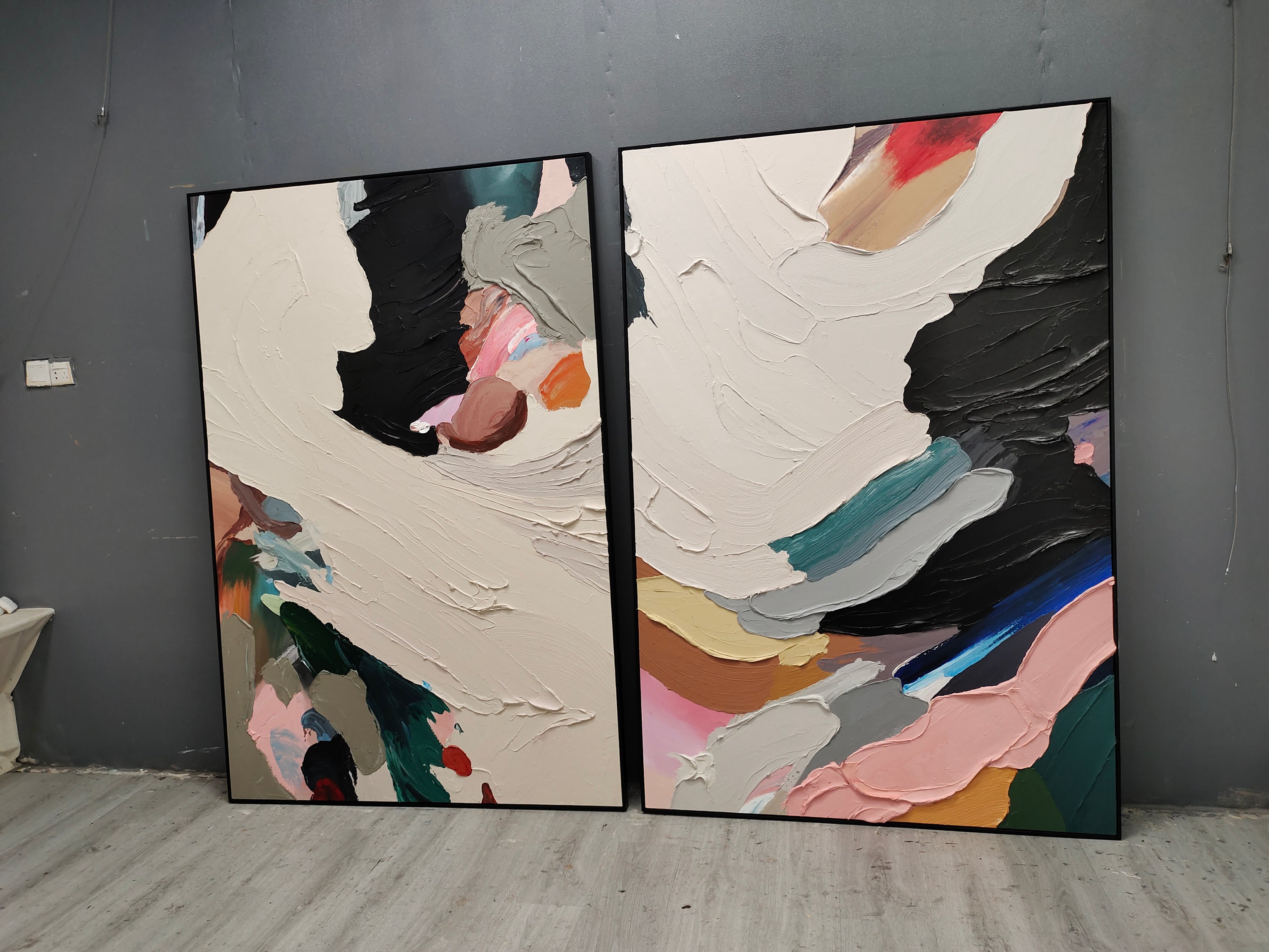 Thick Textured Oil Painting Thick Abstract Canvas Art Textured Abstract ...