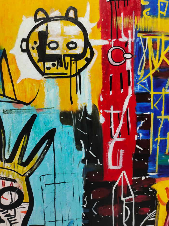 Basquiat Artist Basquiat Abstract Art for Sale Cool Skull Graffiti ...