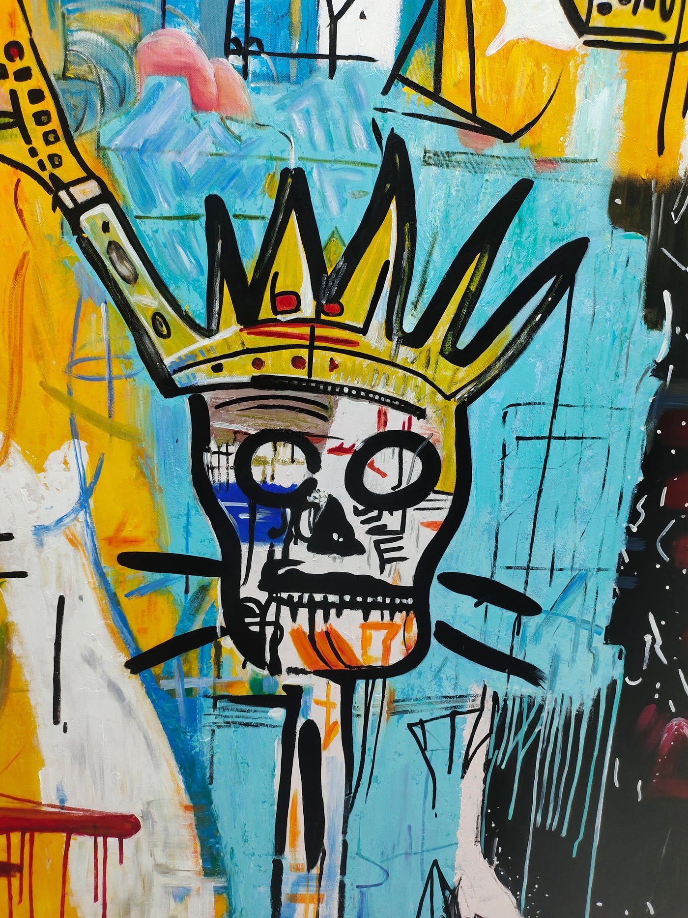 Basquiat Artist Basquiat Abstract Art for Sale Cool Skull Graffiti ...