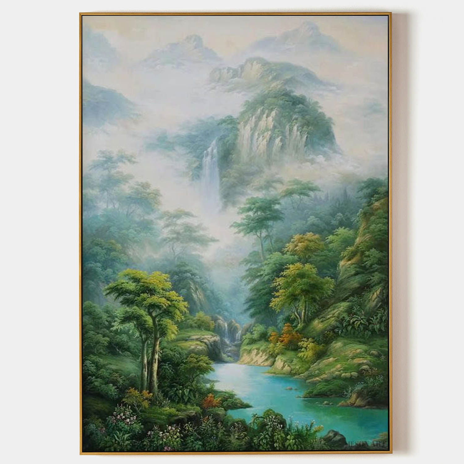 Large Realistic Landscape Oil Painting Hyper-Realistic Landscape Art ...