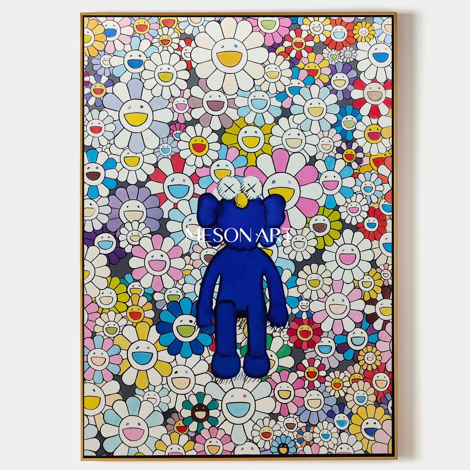 Large Kaws Wall Art Kaws Paintings for Sale Kaws Abstract Canvas Art ...