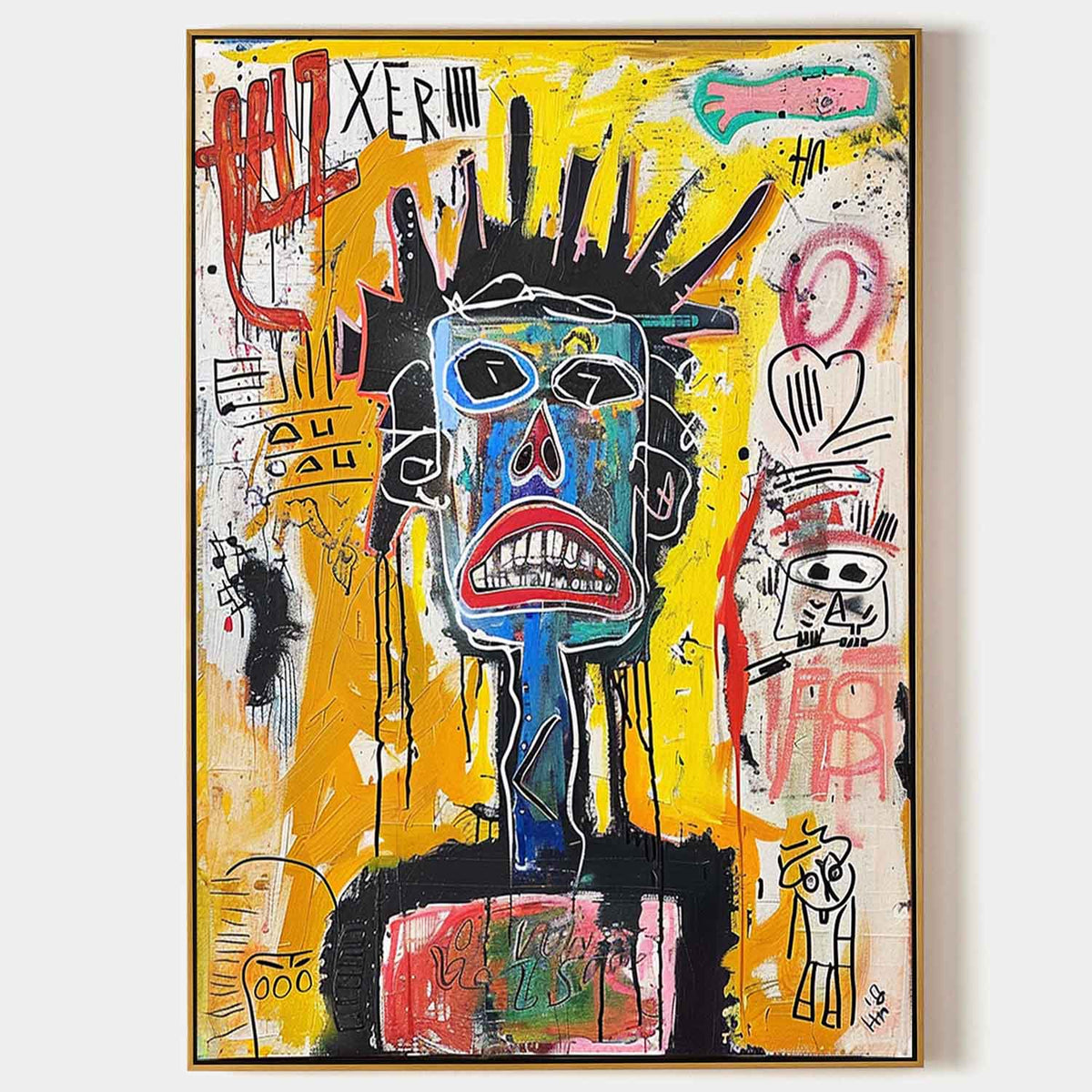 Basquiat Abstract Graffiti Art Cool Graffiti Canvas Art Fun Graffiti ...