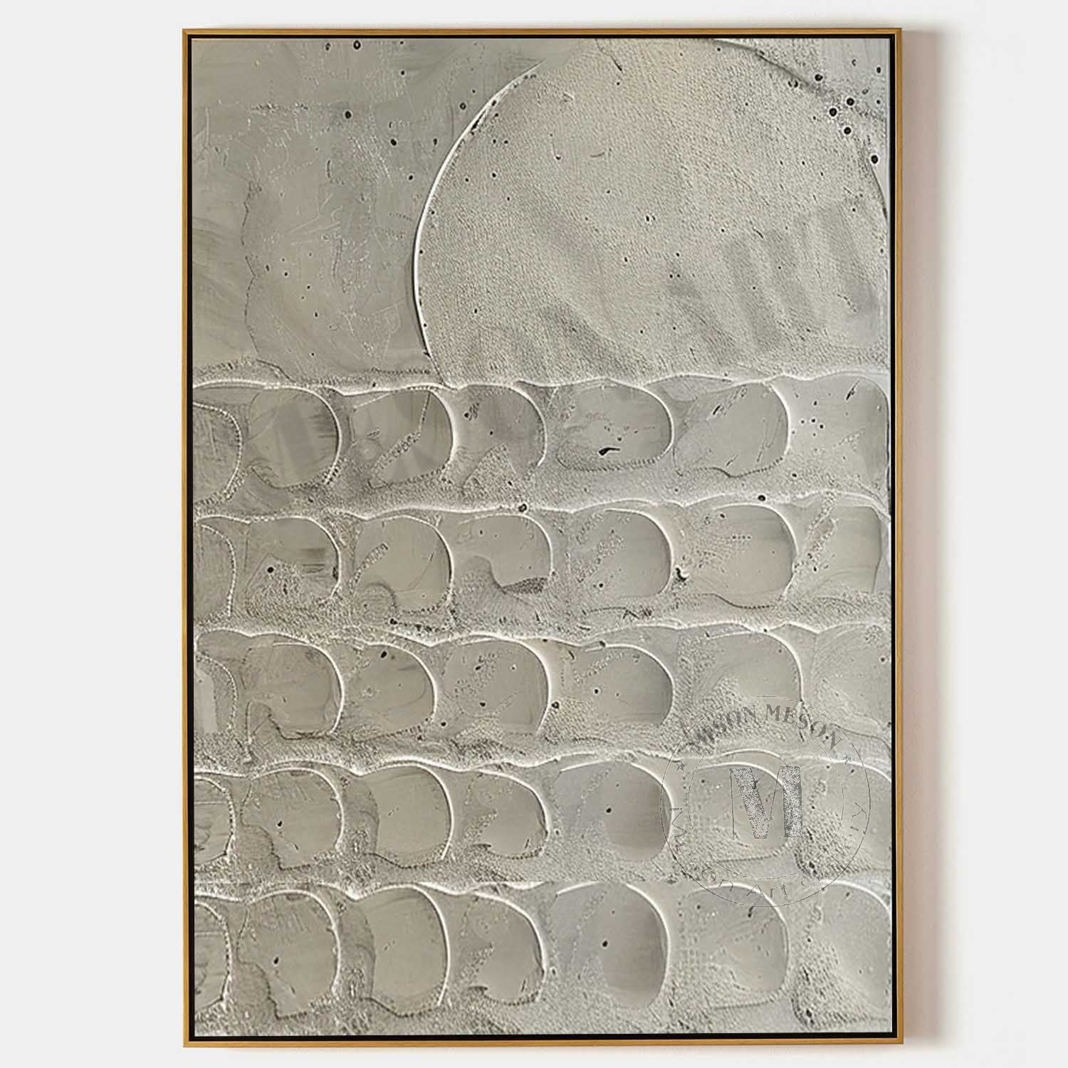3D Beige Plaster Canvas Art for Sale Beige Plaster Minimalist Abstract ...
