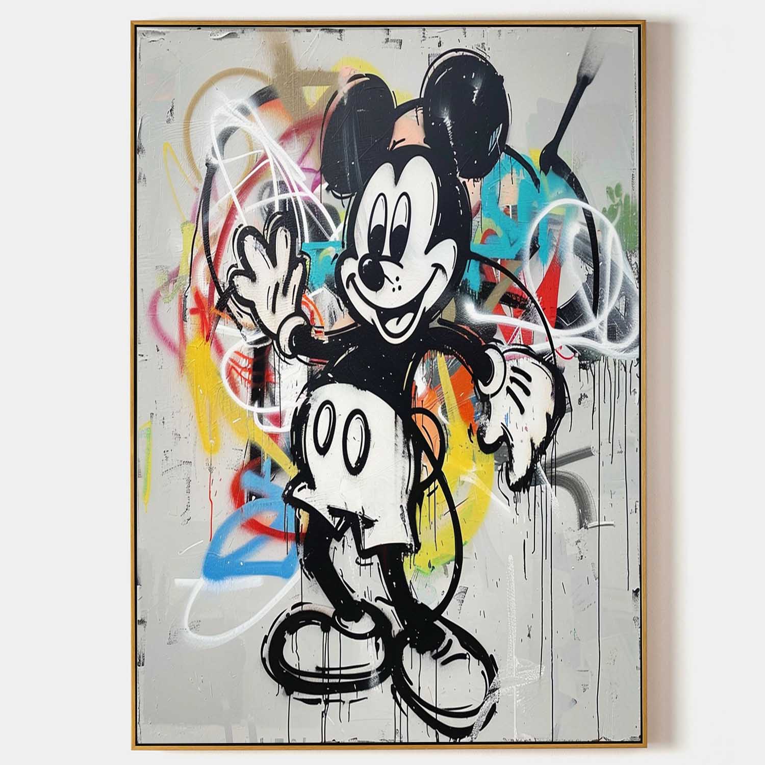 Mickey Mouse Graffiti Canvas Art for Sale Mickey Mouse Graffiti Street ...
