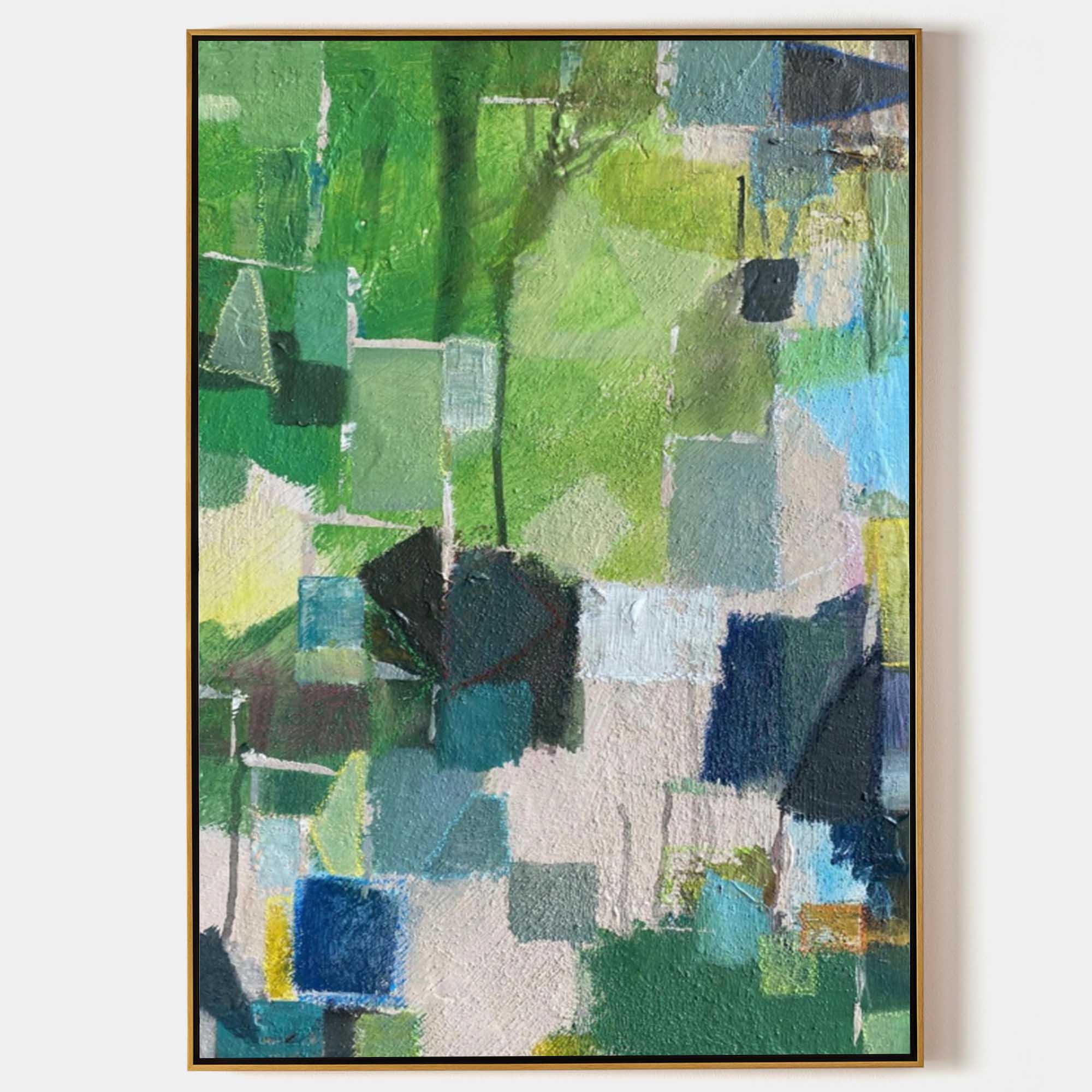 Colorful Textured Abstract Painting Colorful Contemporary Abstract ...