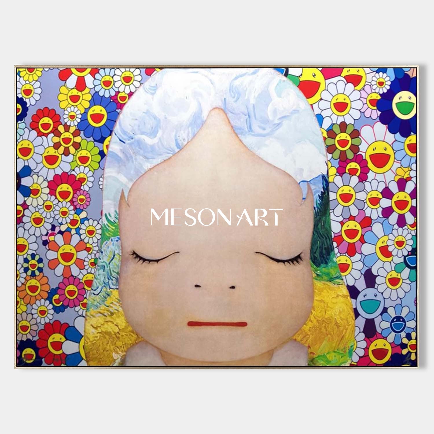 Yayoi Kusama Pop Art Canvas Art Yayoi Kusama Pop Cartoon Abstract Wall ...
