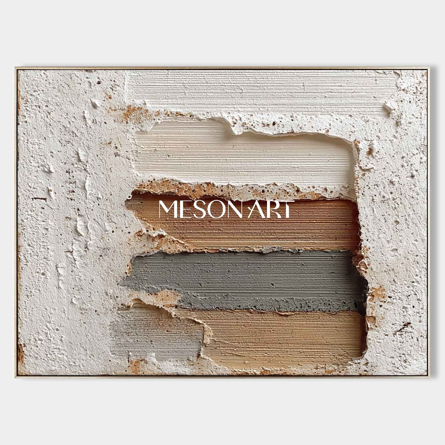 Grande 3D bianco astratto Texture Canvas Art Bianco intonaco Texture ...