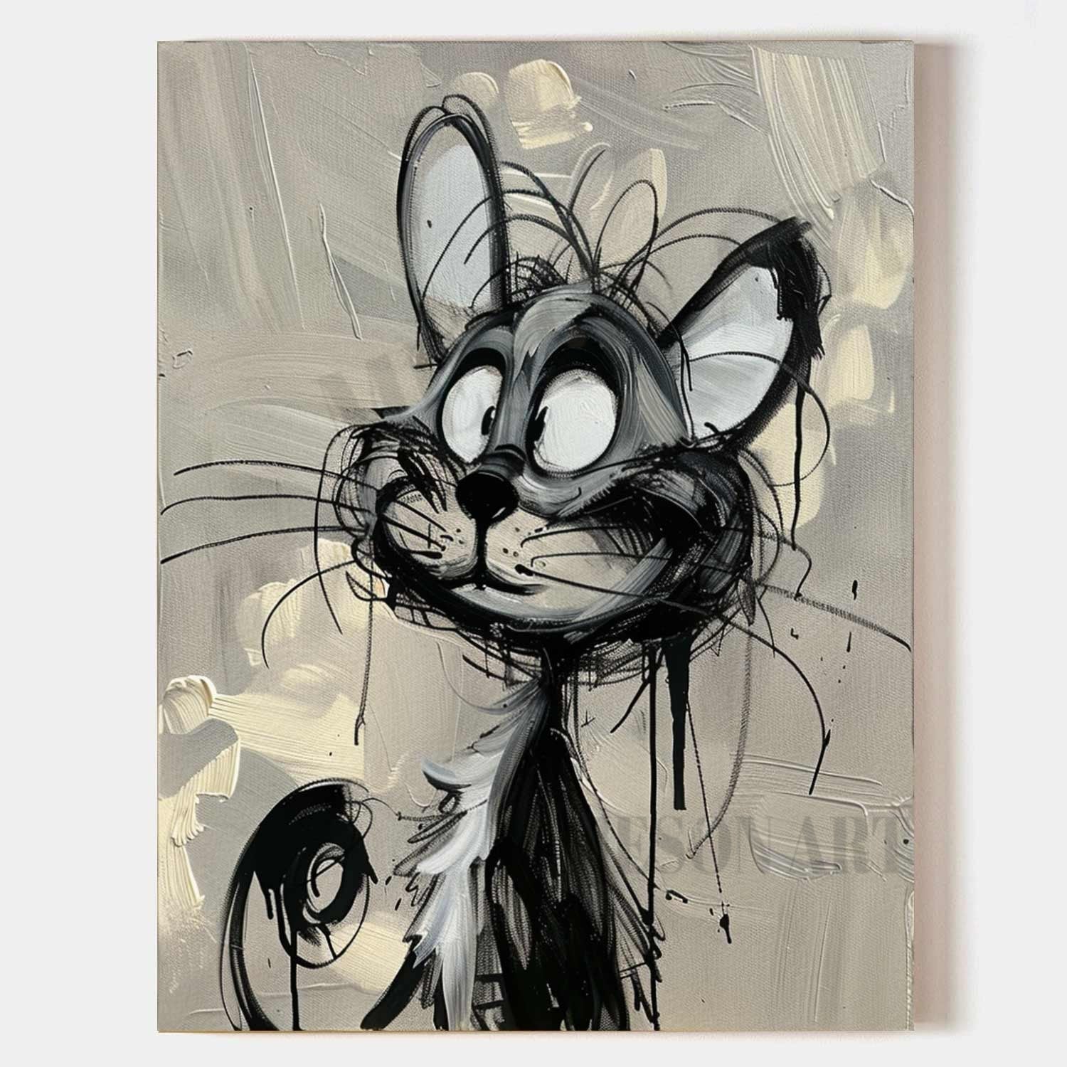 Tom Cat Pop Art for Sale Tom Cat Portrait Pop Canvas Wall Art Cat ...