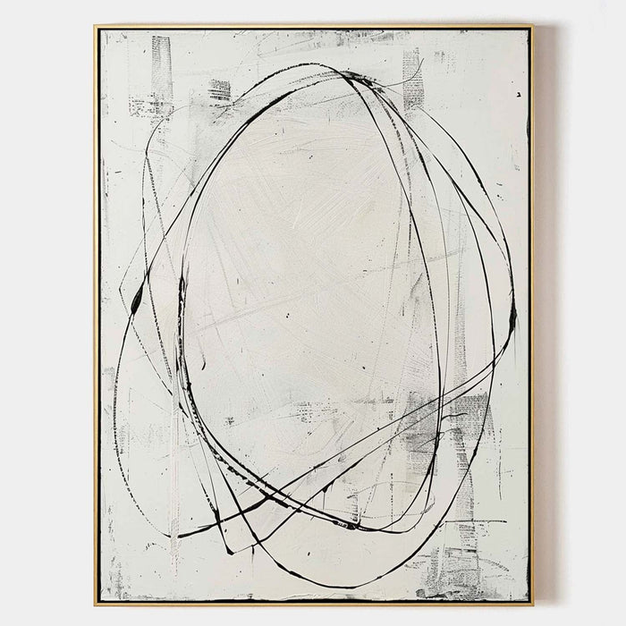 Large White Abstract Canvas Wall Art White Abstract Oil Painting ...