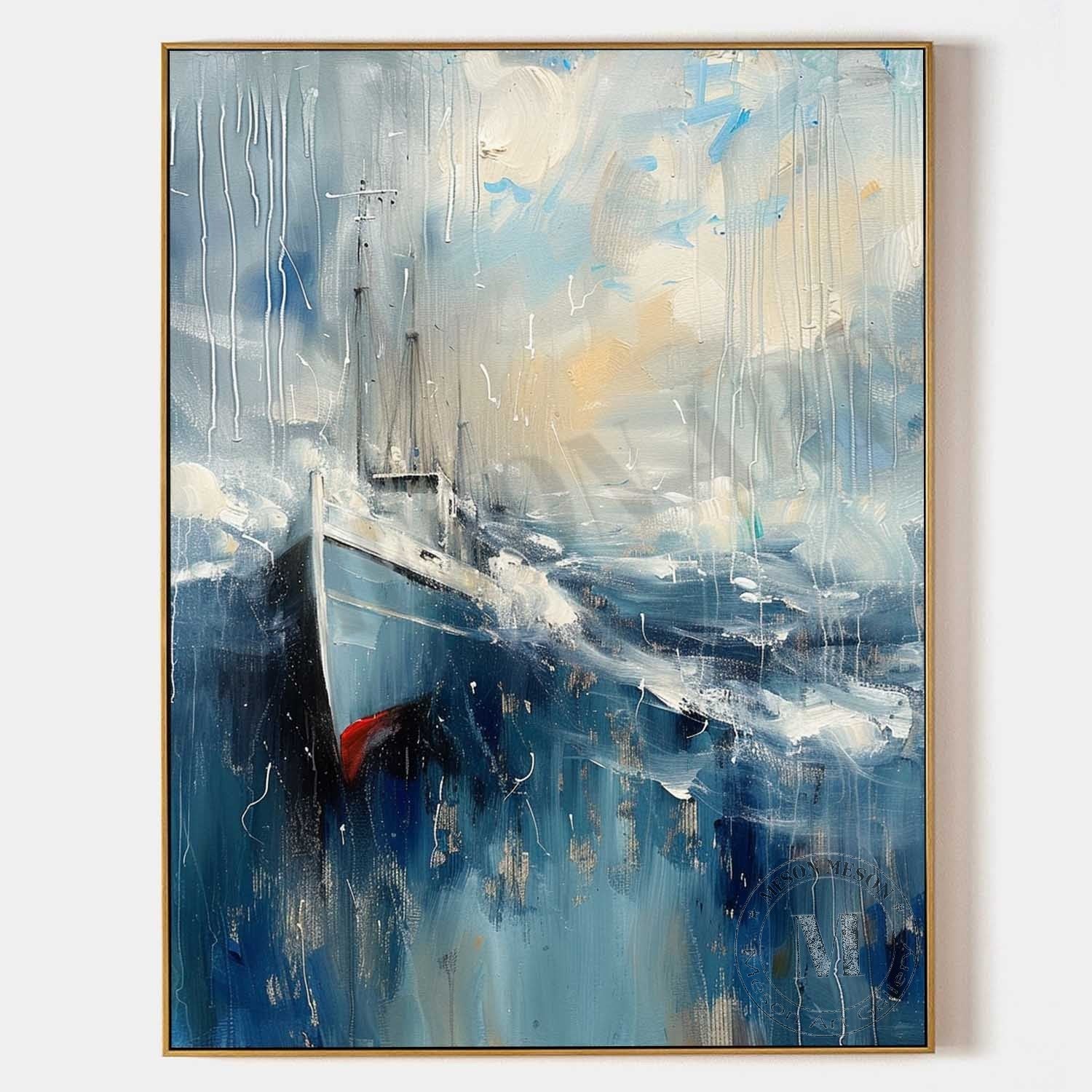 Large Ship Sailing Canvas Art for Sale Yacht Canvas Wall Art Decor Ship ...