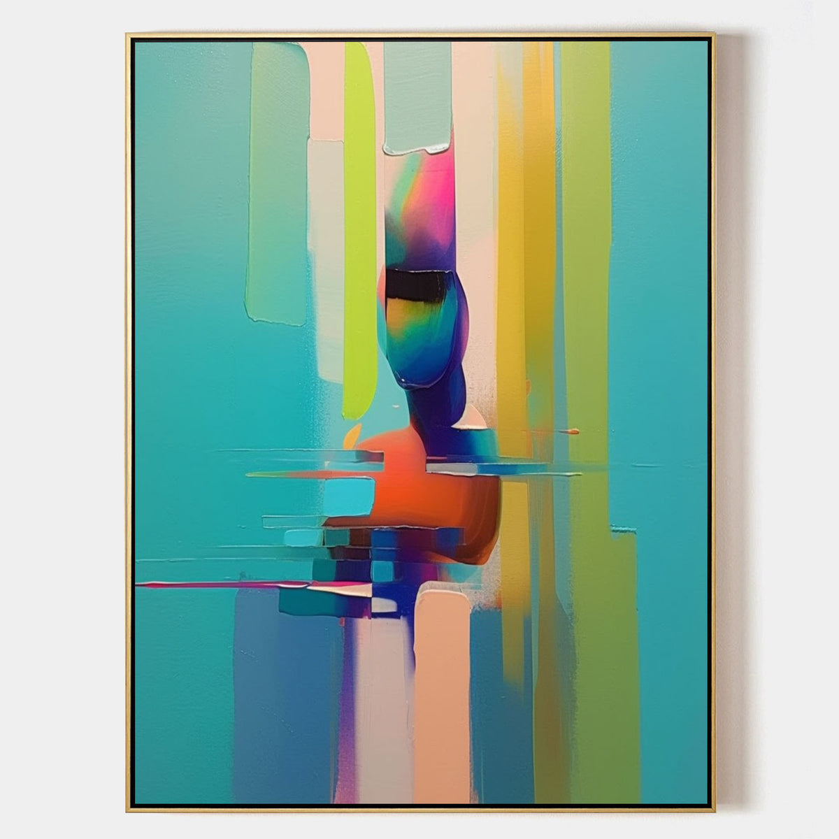 Abstract Palette Figure Painting Original Palette Art Office Wall Art ...