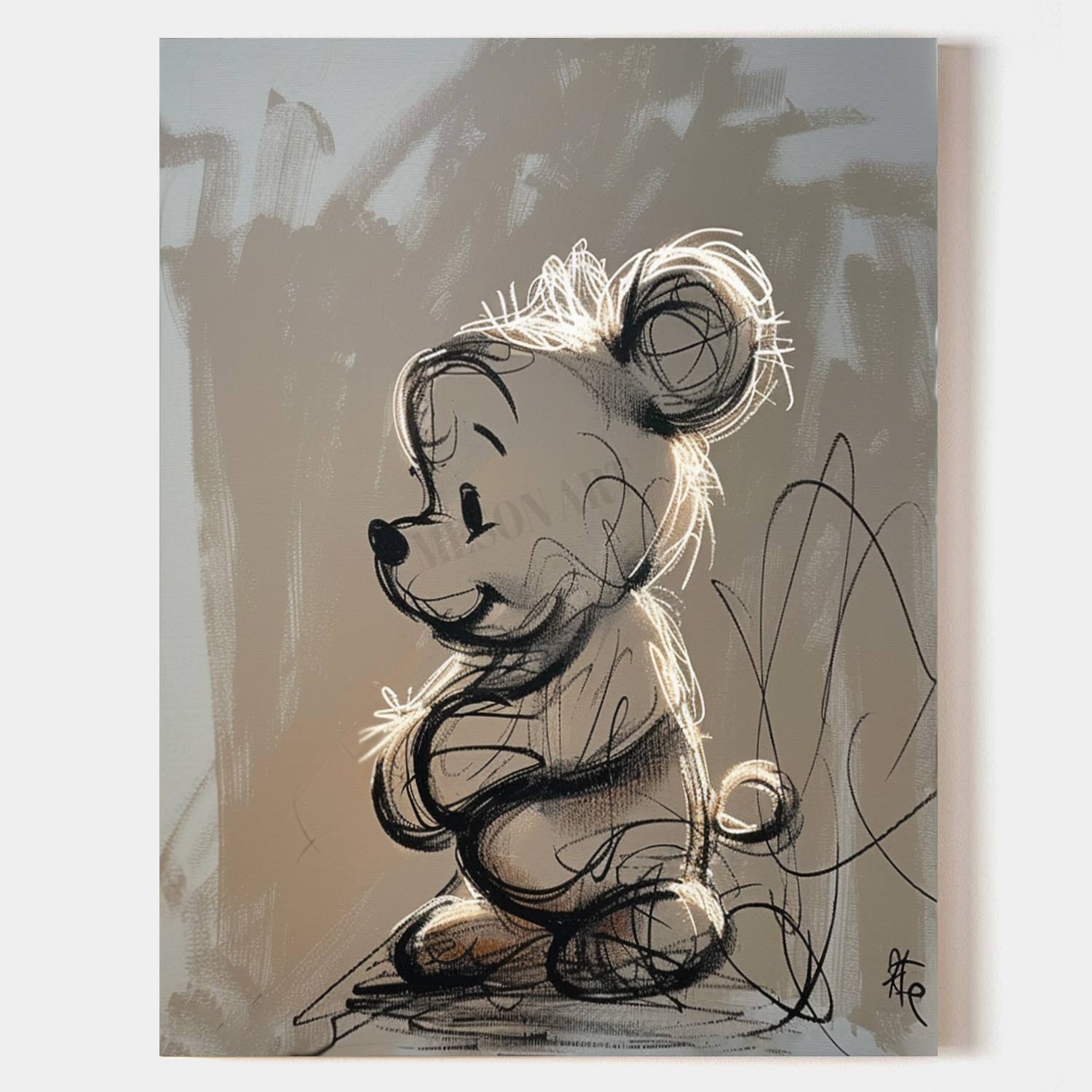 Winnie the Pooh Canvas Art for Sale Winnie the Pooh Graffiti Oil ...
