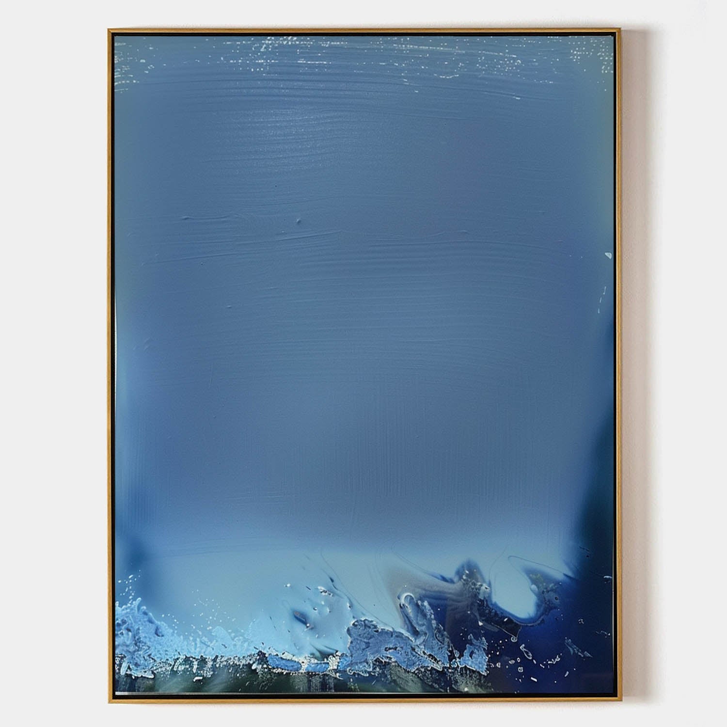 Dark Blue Texture Painting Dark Blue Abstract Art Canvas Dark Blue ...