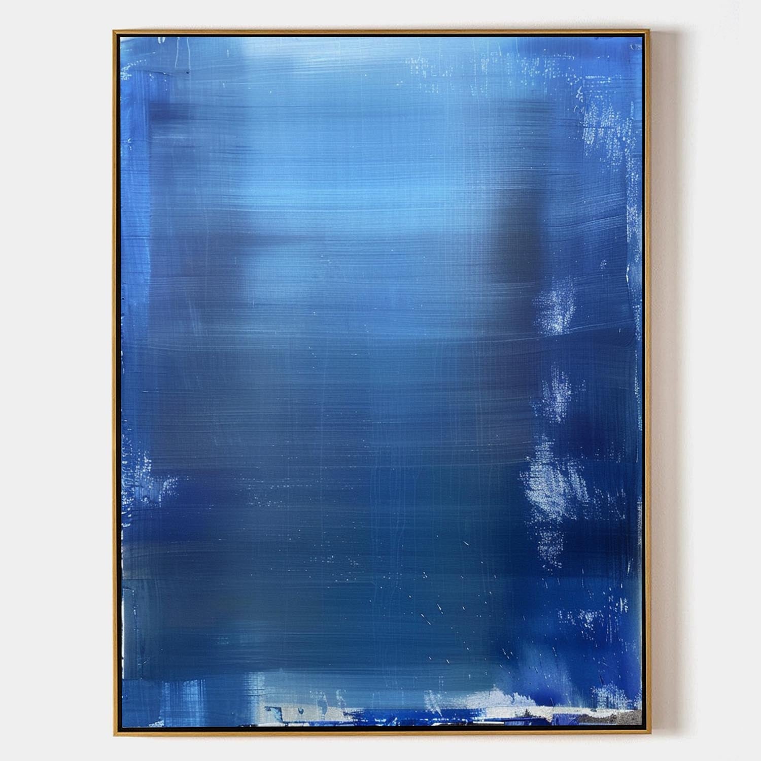 Dark Blue Modern Painting Dark Blue Contemporary Abstract Art Dark Blue ...