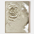 3D Brown Flower Texture Canvas Painting Wabi-Sabi Wall Art Wabi-Sabi ...