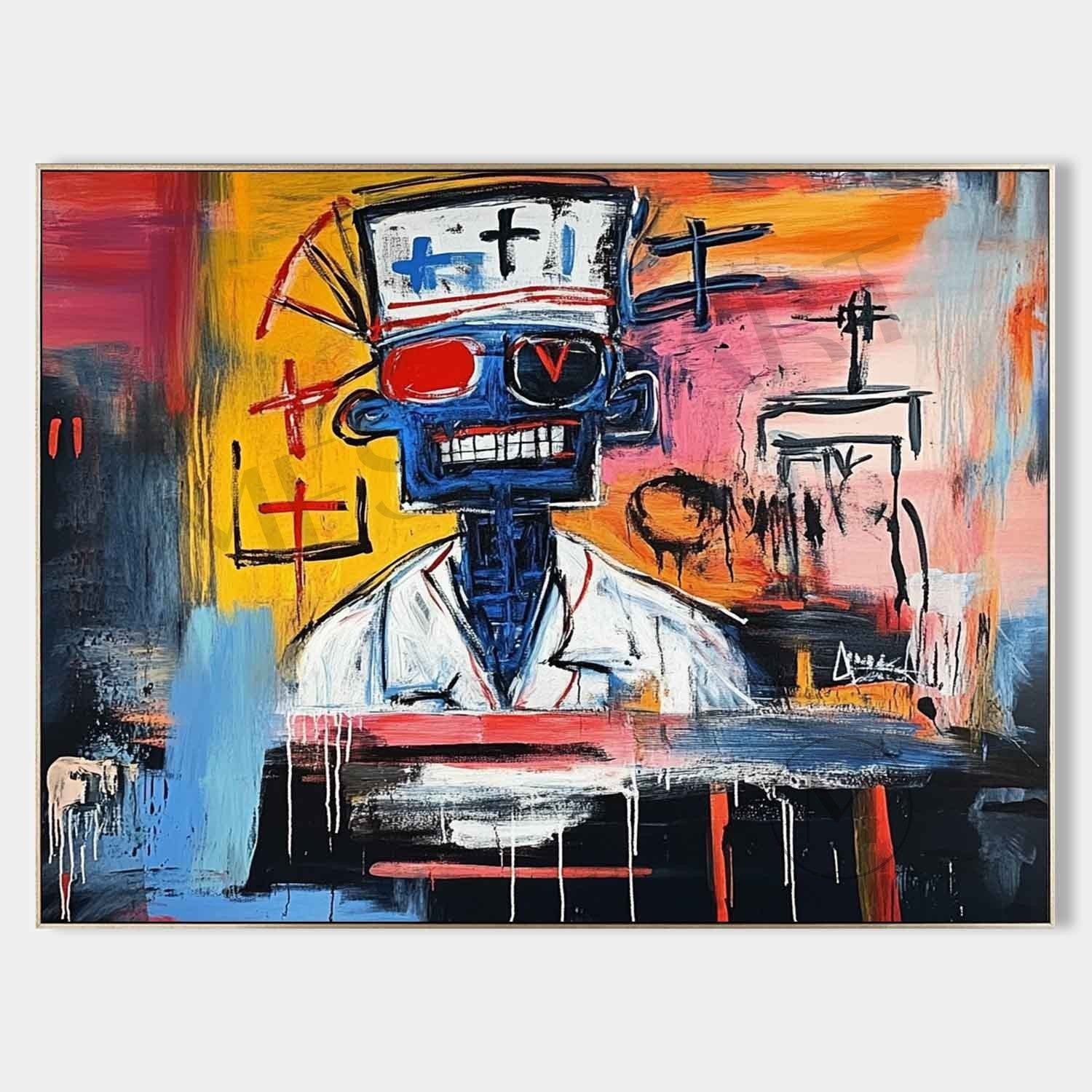Doctor Graffiti Abstract Art Canvas For Sale Hospital Wall Decor Art ...