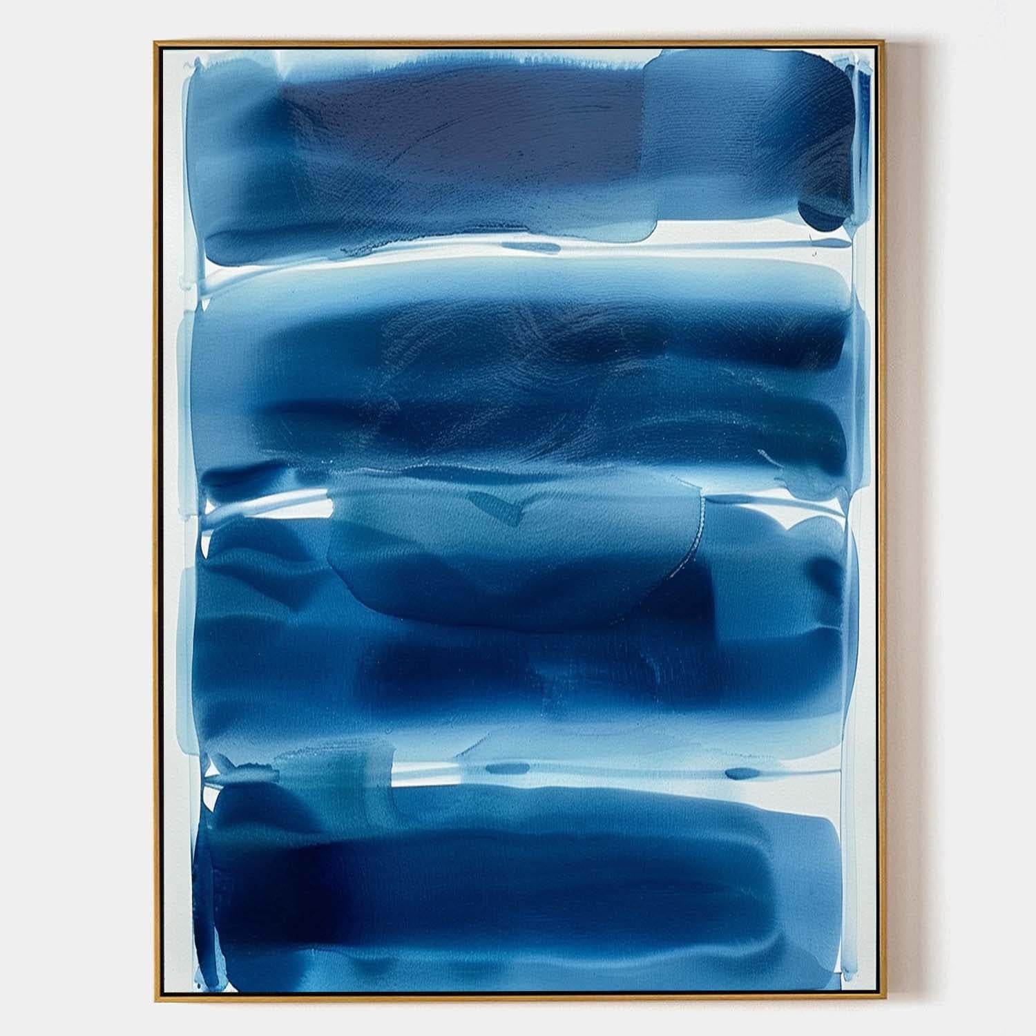 Large Light Blue Abstract Art Modern Light Blue Abstract Canvas Wall ...