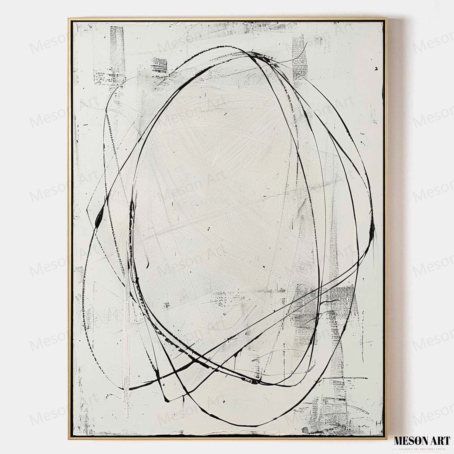 Large White Abstract Canvas Wall Art White Abstract Oil Painting ...