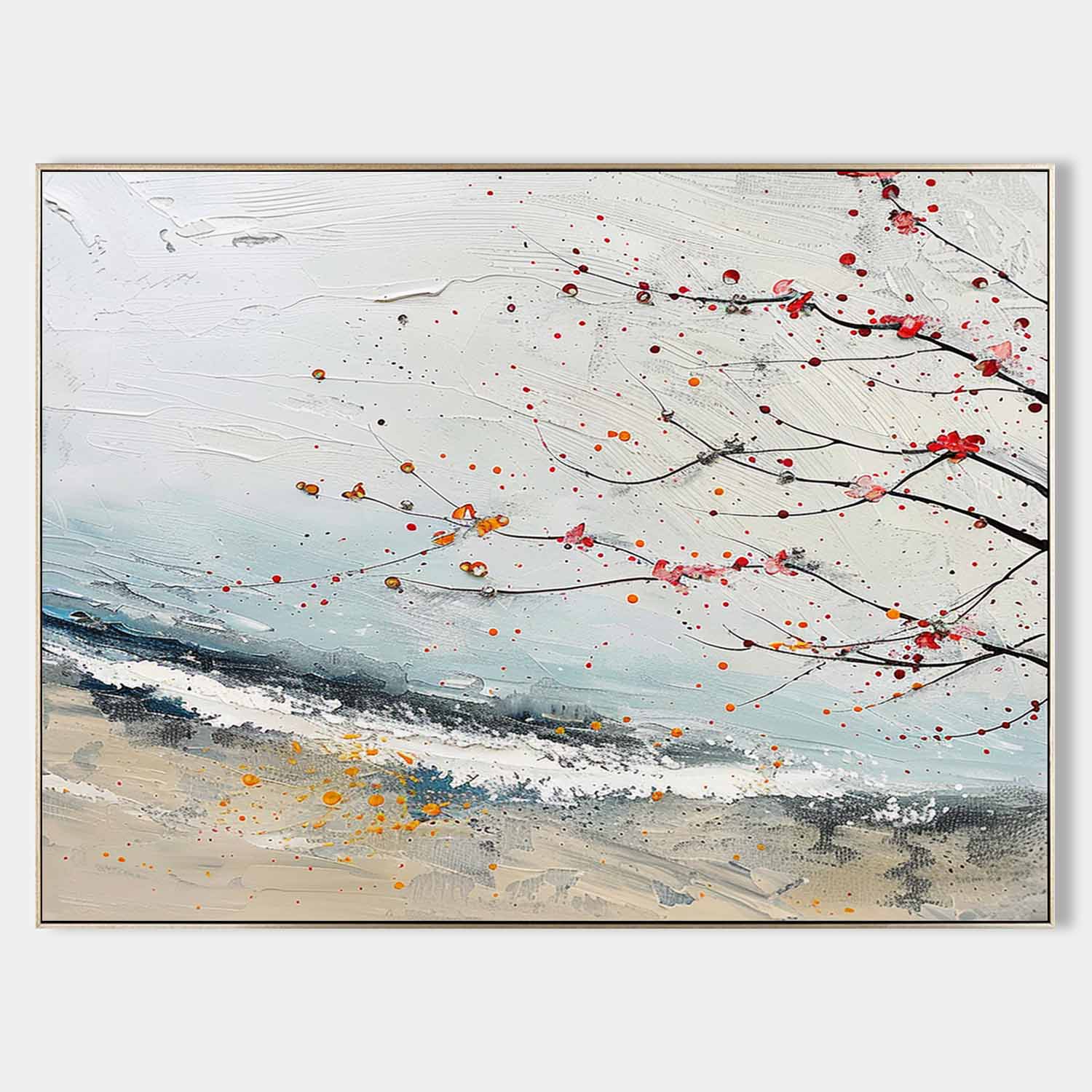 Large Abstract Flowers Landscape Art for Sale Abstract Flowers Abstract ...