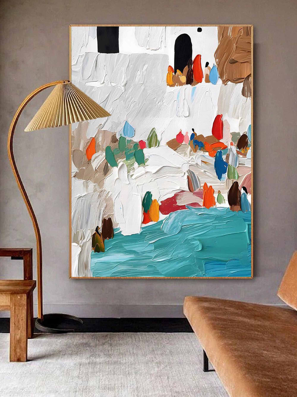 3D Textured Abstract Canvas Art Abstract Thick Oil Painting Texture ...