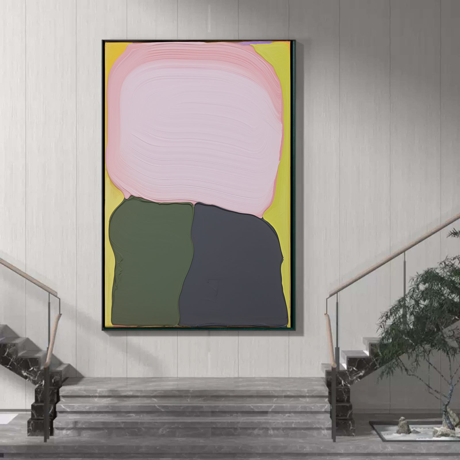 Colorful Abstract People Art Colorful Abstract People Canvas Oil ...