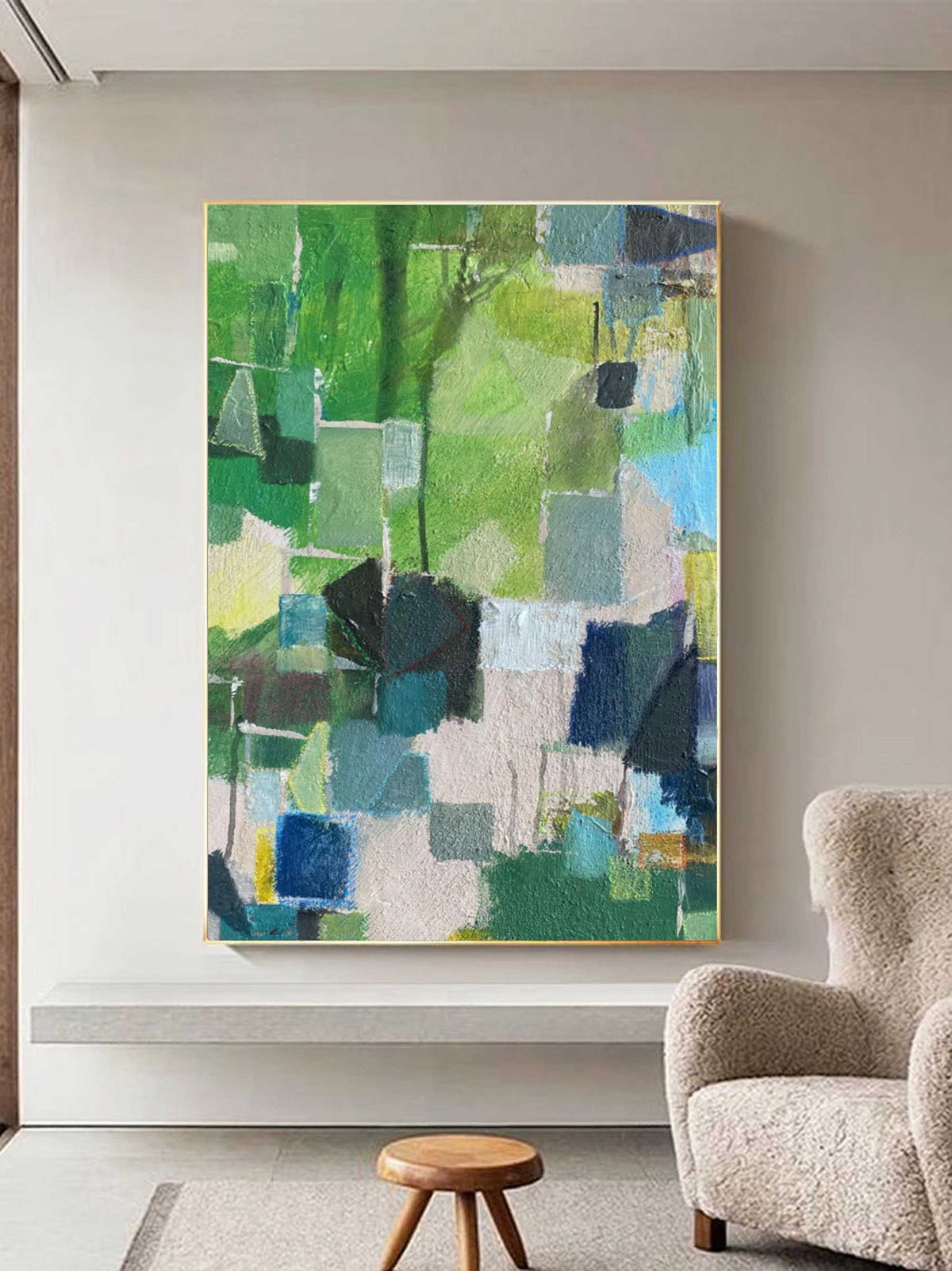 Colorful Textured Abstract Painting Colorful Contemporary Abstract ...