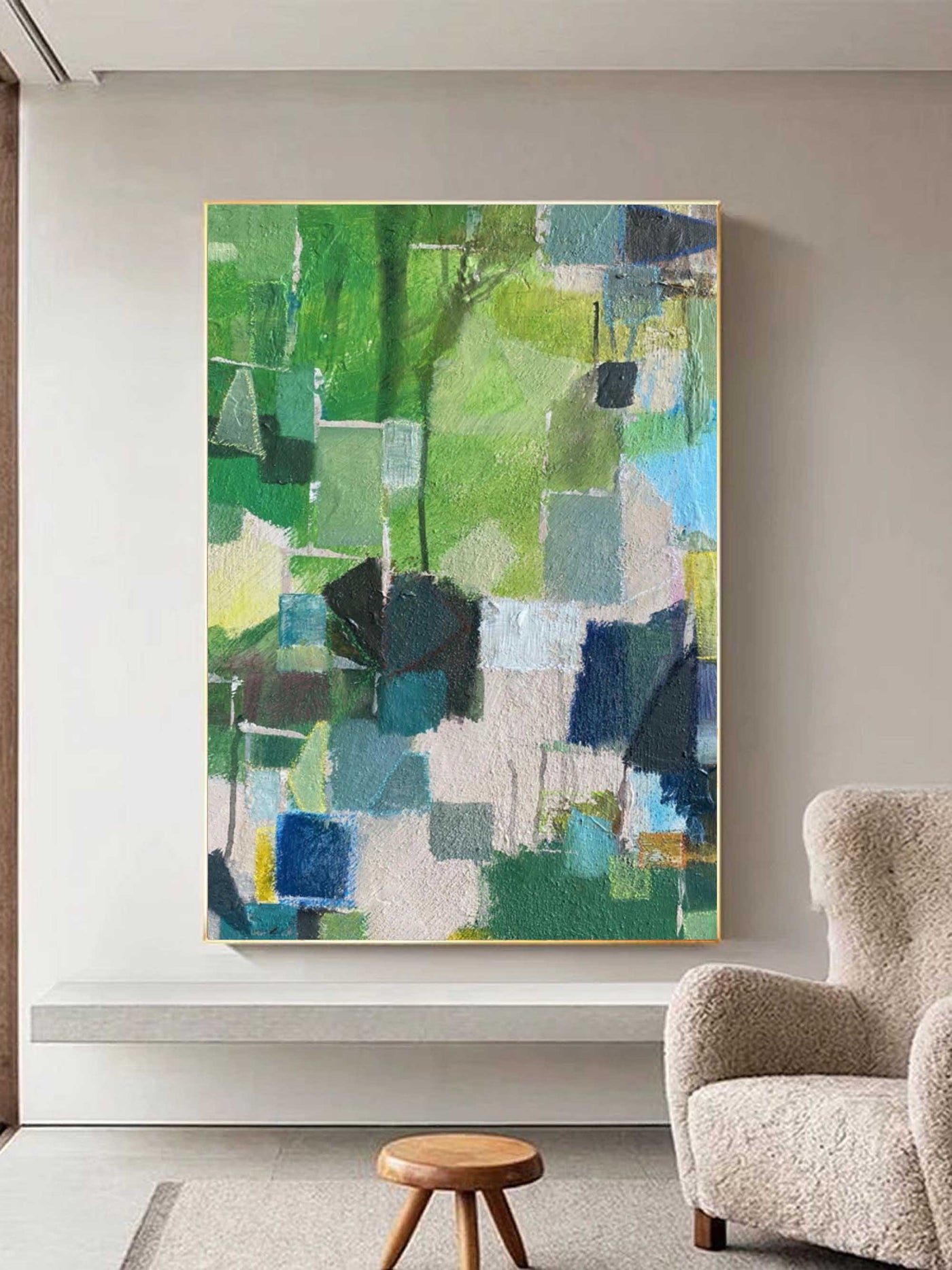 Colorful Textured Abstract Painting Colorful Contemporary Abstract ...