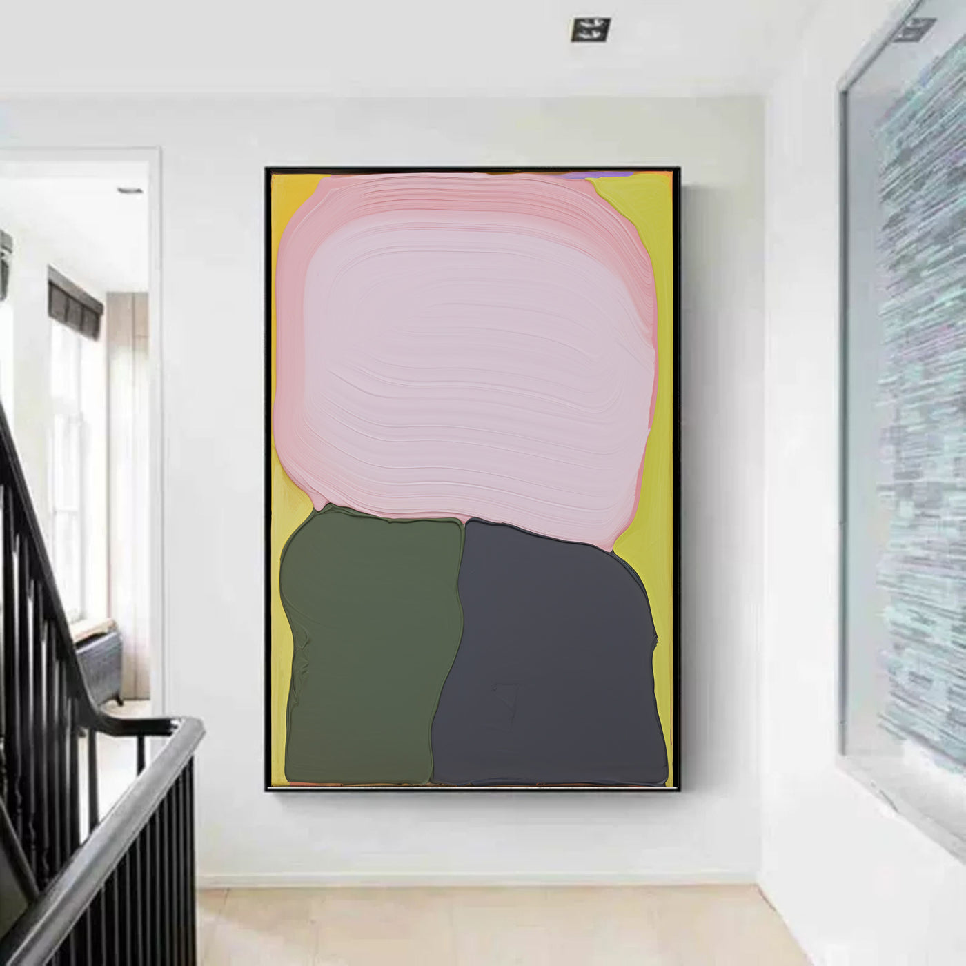 Colorful Abstract People Art Colorful Abstract People Canvas Oil ...