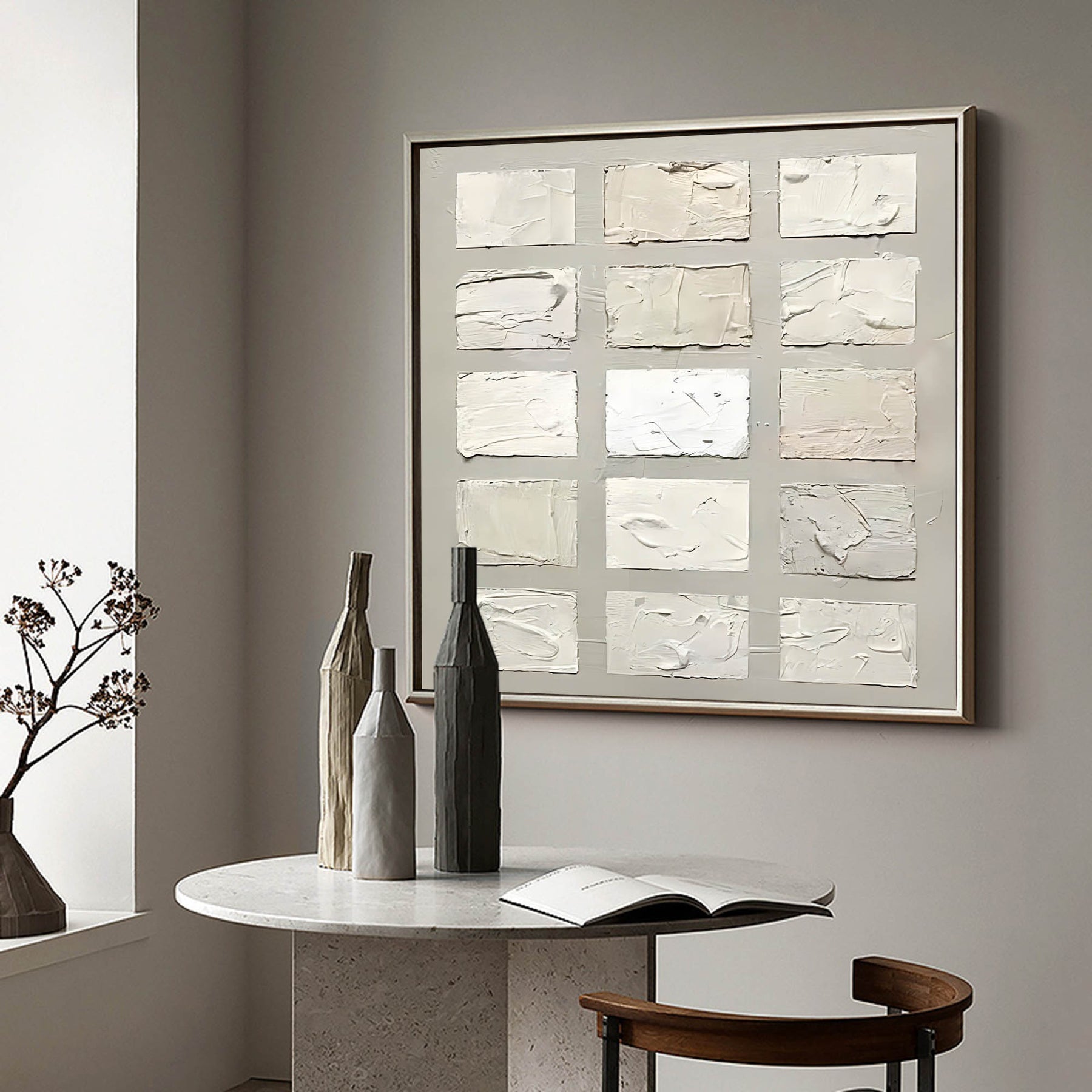 Beige Textured Painting Beige 3d Textured Art Beige Abstract Canvas Art ...