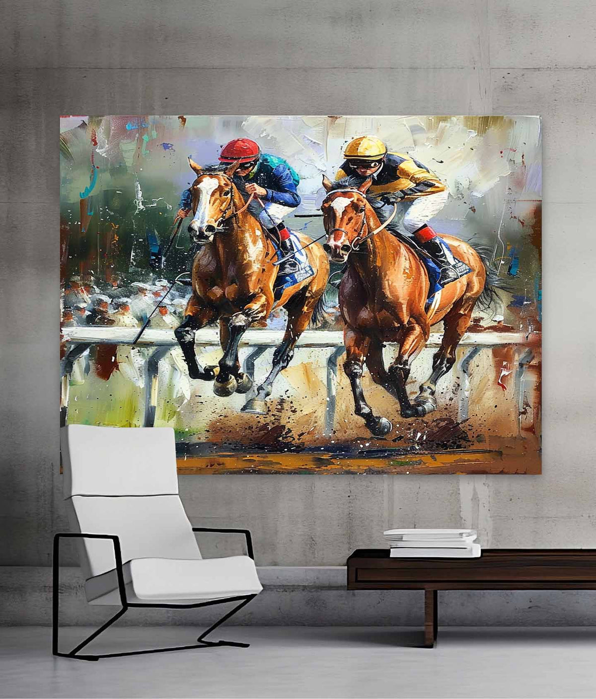 Horse Racing Canvas Wall Painting Decoration Horse Racing Canvas Art ...