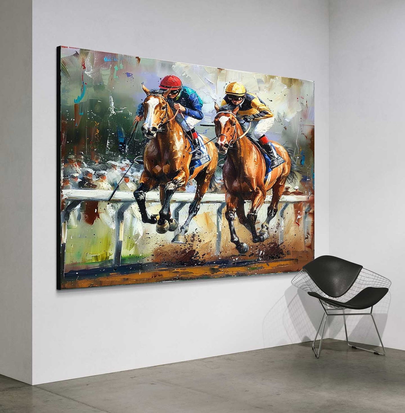 Horse Racing Canvas Wall Painting Decoration Horse Racing Canvas Art ...