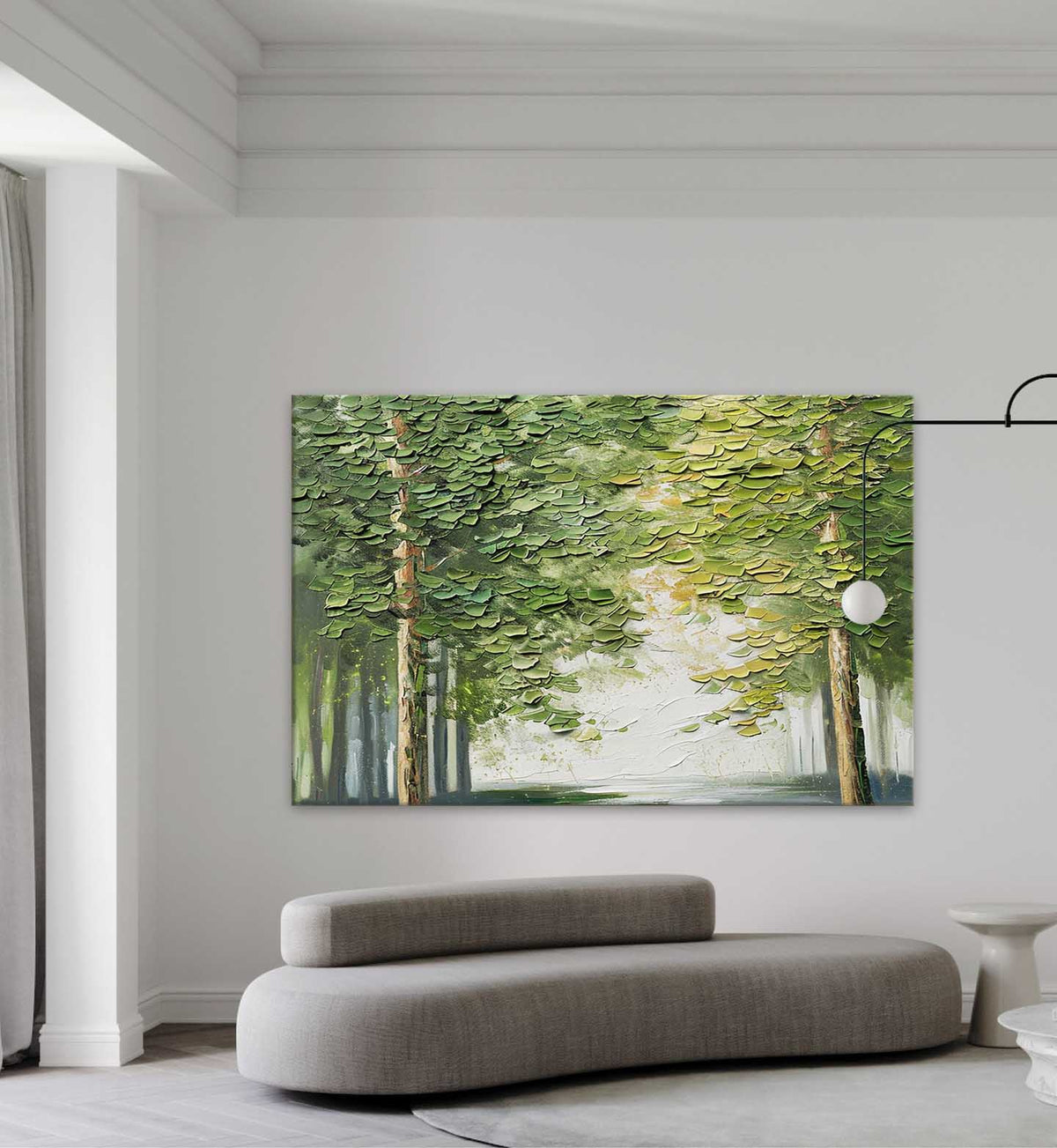 Green Tree Canvas Art for Sale 3D Green Tree Texture Painting Tree ...