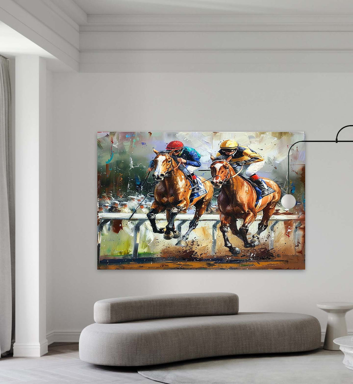 Horse Racing Canvas Wall Painting Decoration Horse Racing Canvas Art ...