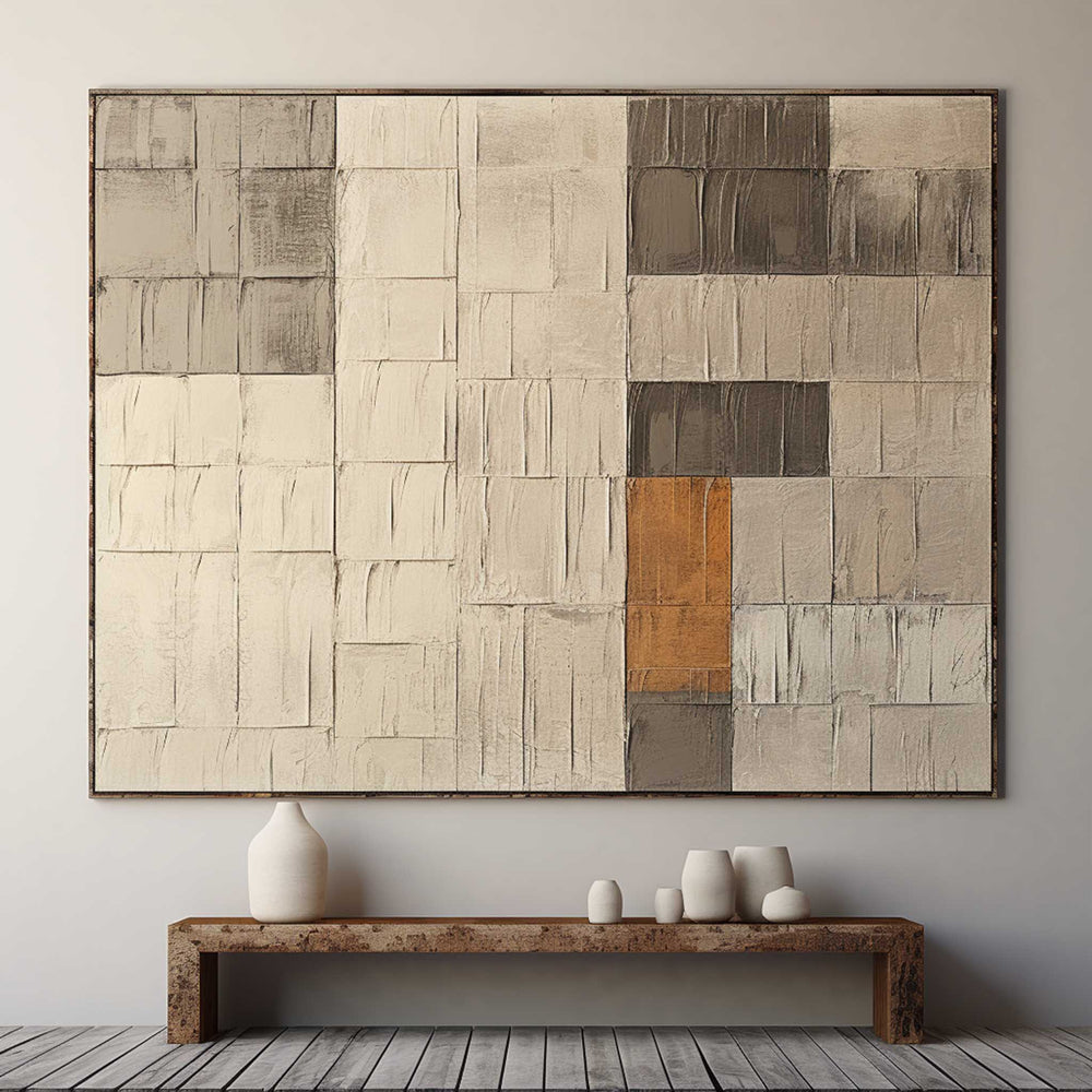 Large Earthy And Brown Minimalist Wall Art Earthy Abstract Art On ...