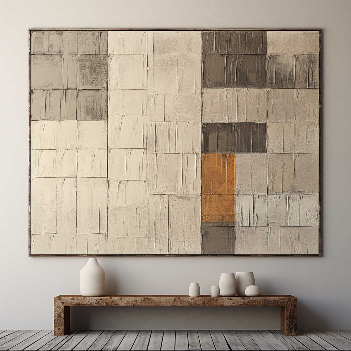 Large Earthy And Brown Minimalist Wall Art Earthy Abstract Art On ...