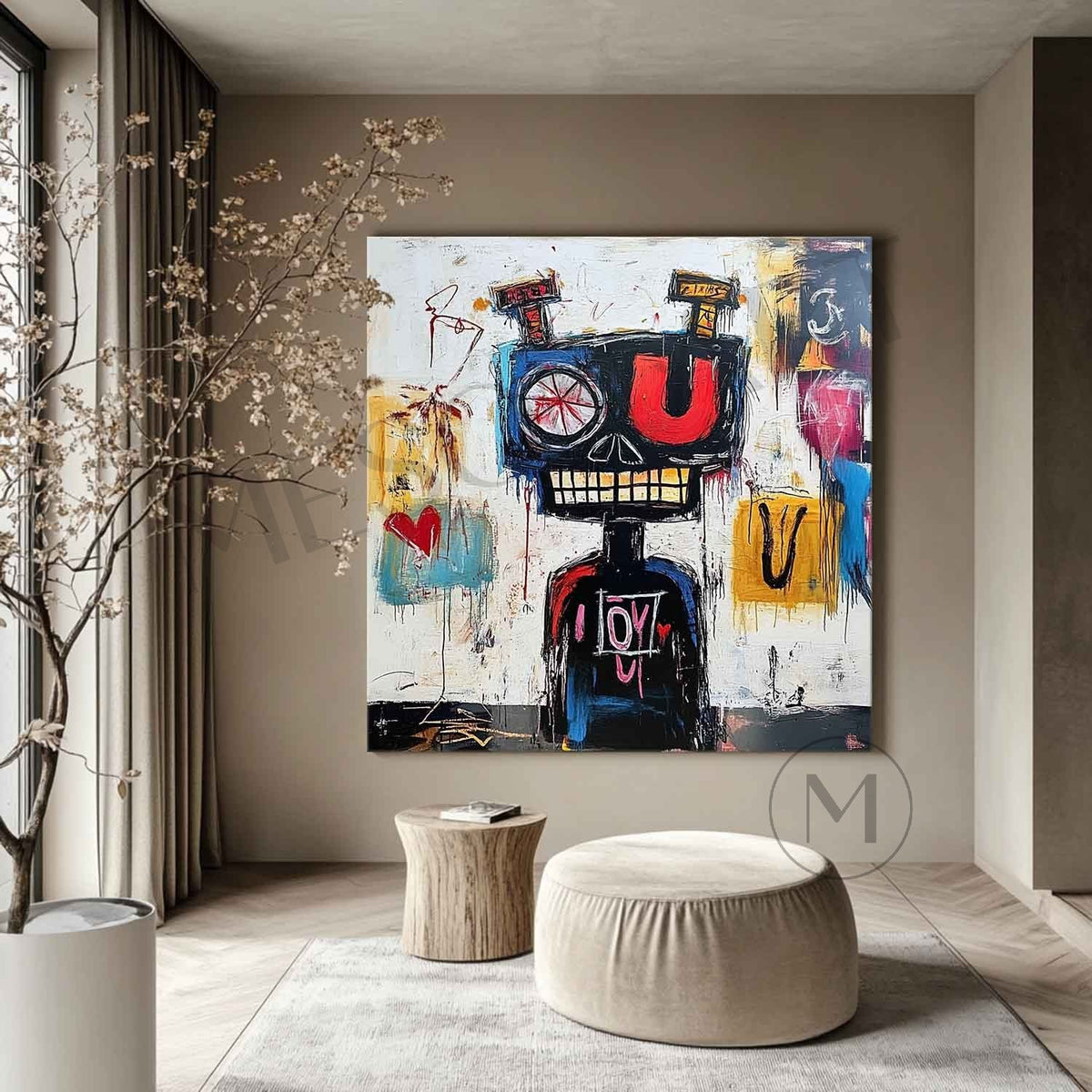 Large LOVE Graffiti Portrait Abstract Painting LOVE Graffiti Abstract ...