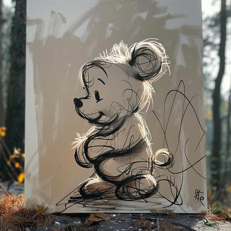 Winnie the Pooh Canvas Art for Sale Winnie the Pooh Graffiti Oil ...