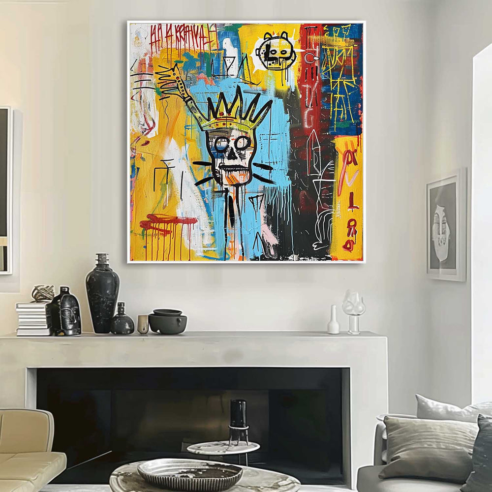 Basquiat Artist Basquiat Abstract Art for Sale Cool Skull Graffiti ...