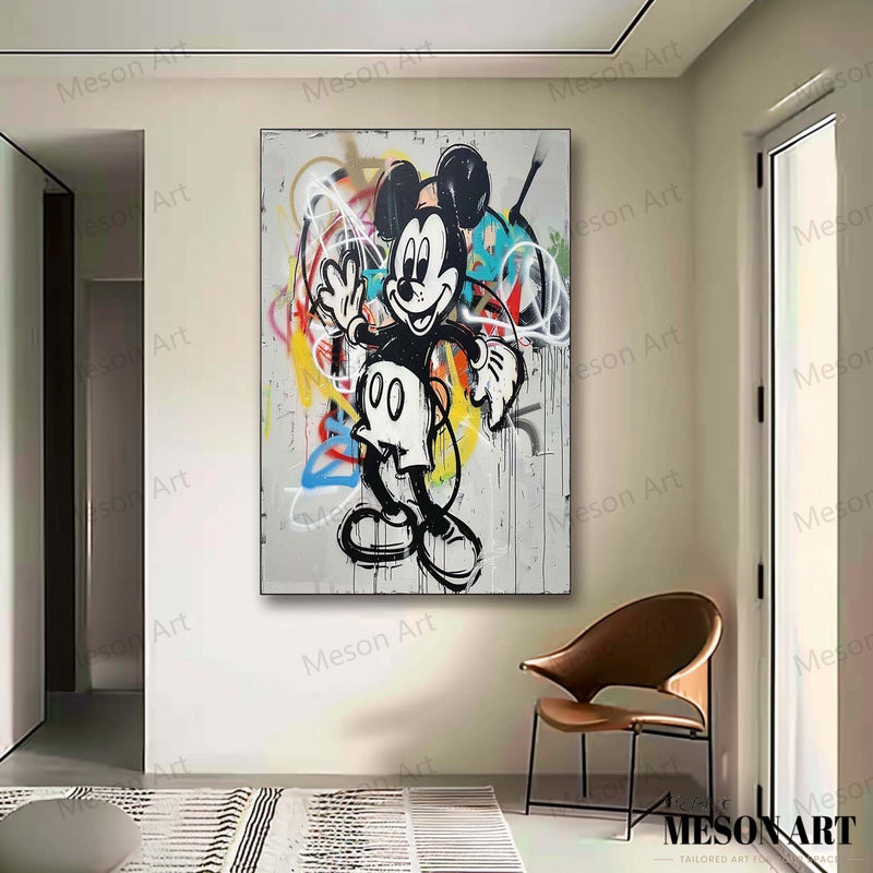 Mickey Mouse Graffiti Canvas Art for Sale Mickey Mouse Graffiti Street ...