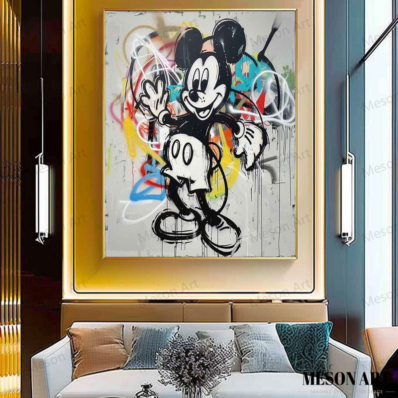 Mickey Mouse Graffiti Canvas Art for Sale Mickey Mouse Graffiti Street ...