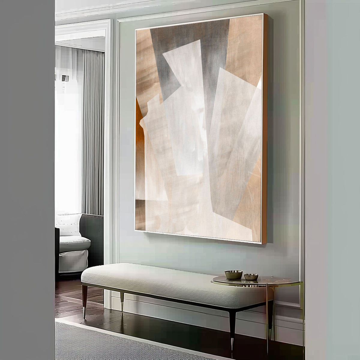 Large Modern Minimalist Abstract Canvas Wall Art Modern Abstract Oil ...